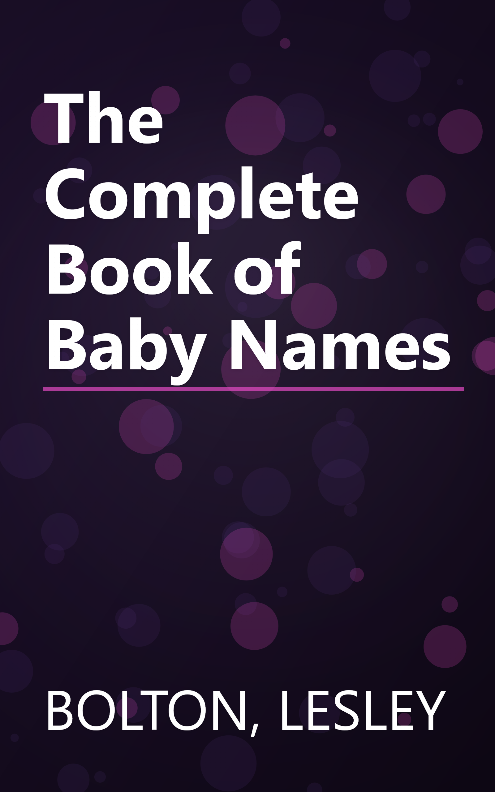 The Complete Book of Baby Names book cover