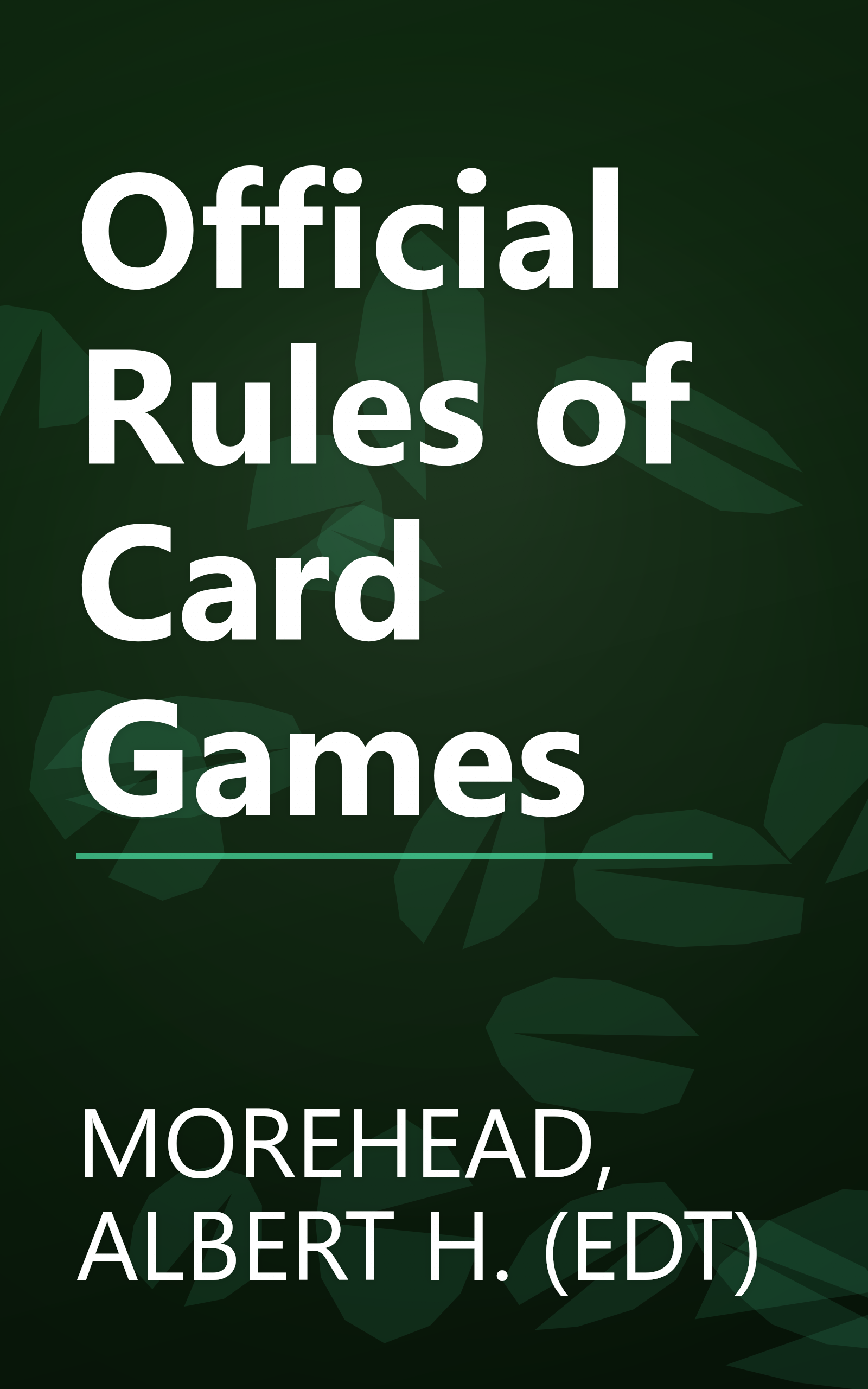 Official Rules of Card Games book cover