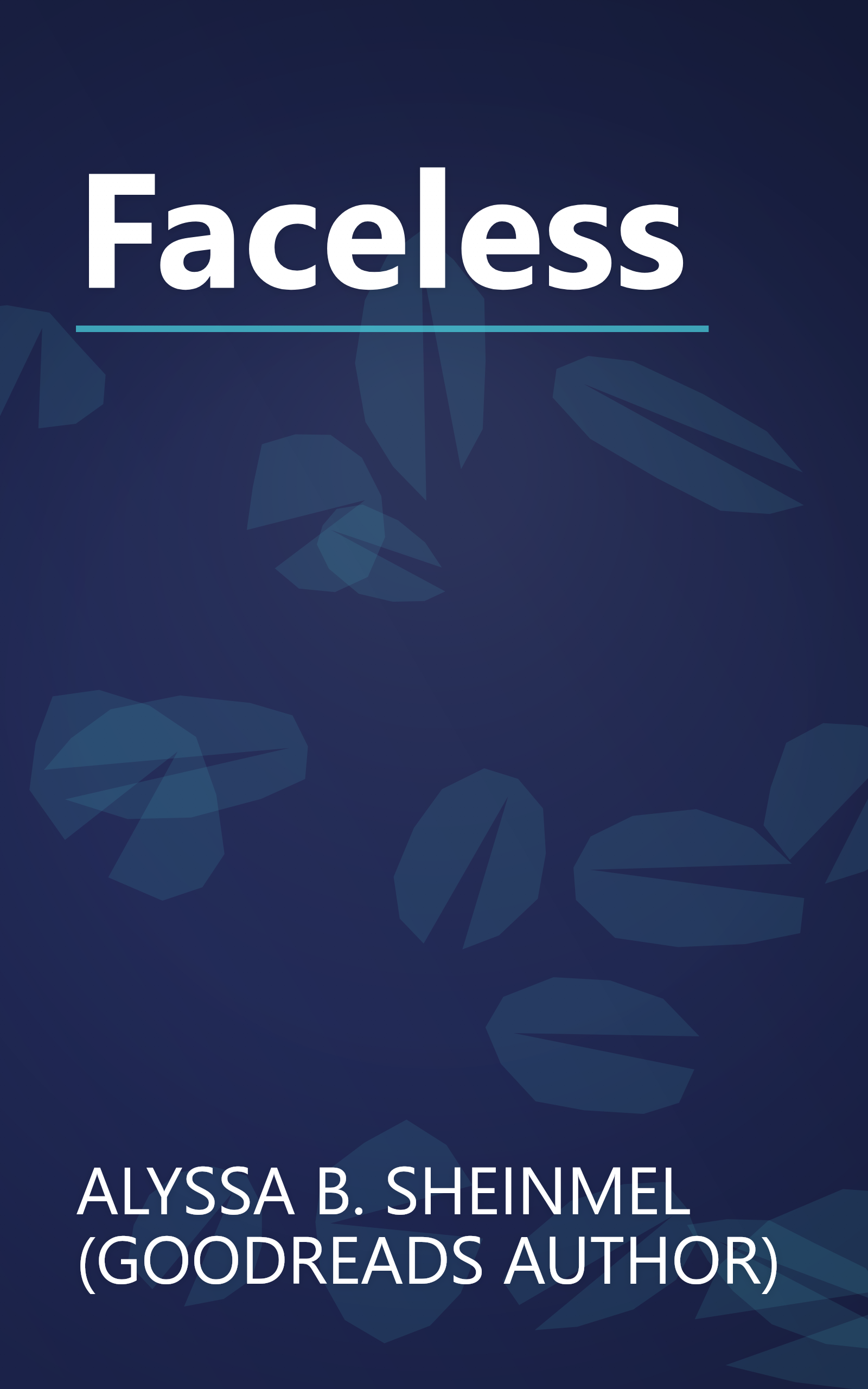 Faceless book cover