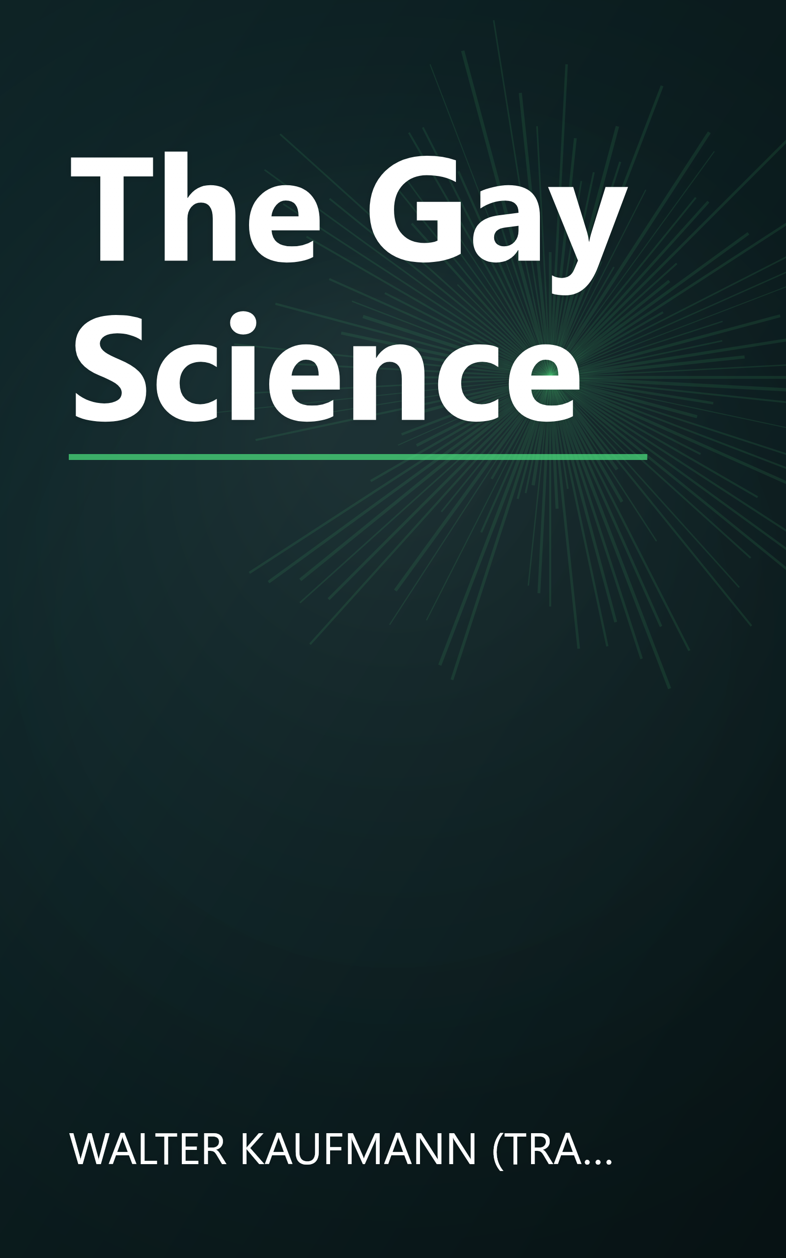 The Gay Science book cover