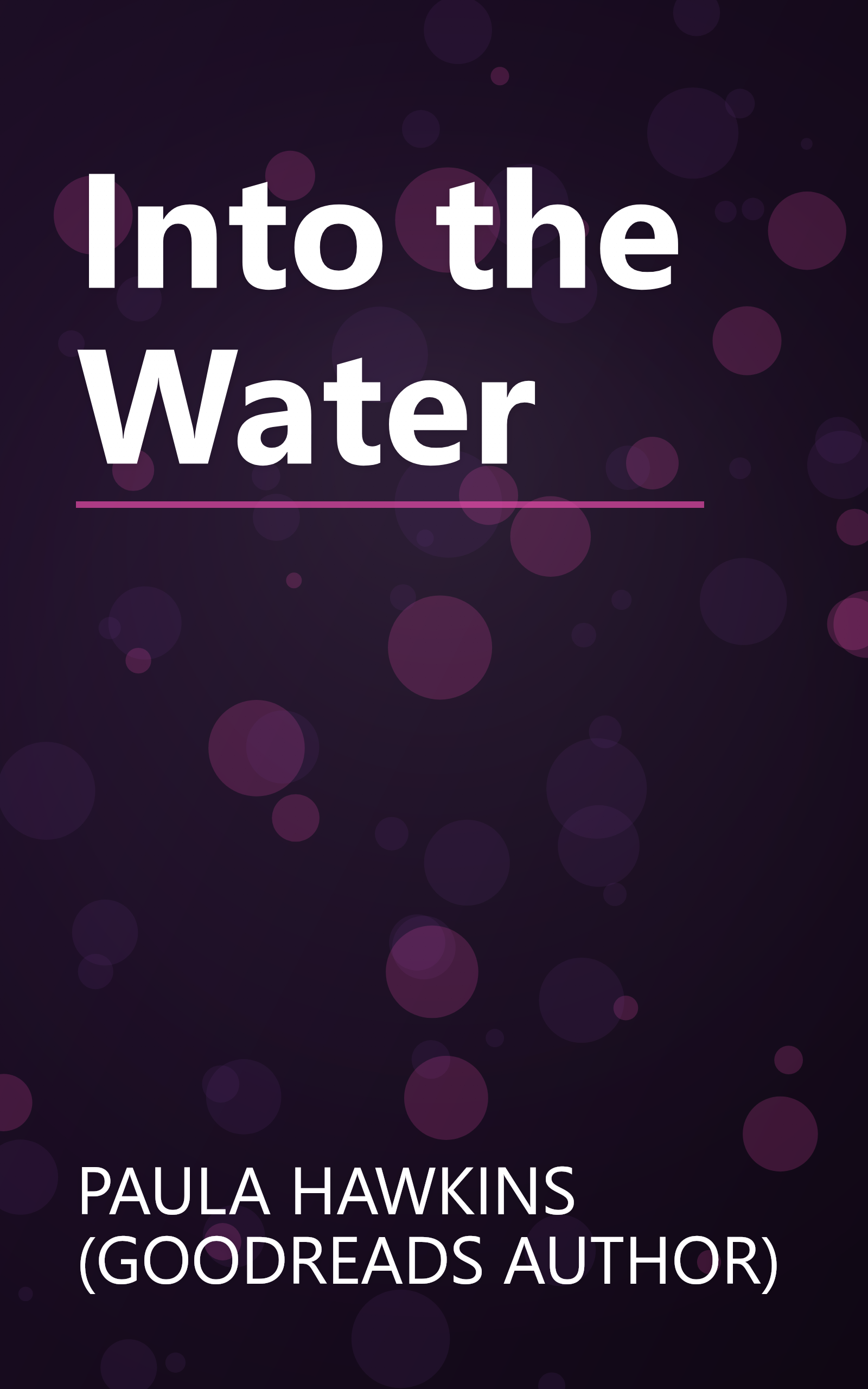 Into the Water book cover