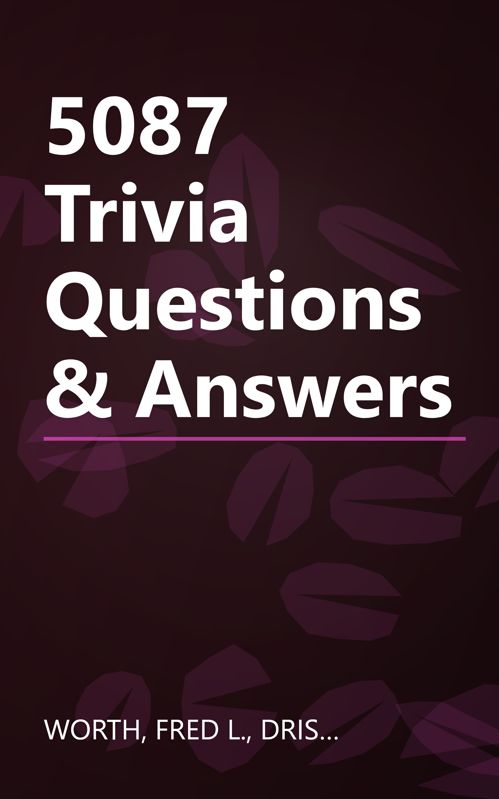 5087 Trivia Questions & Answers book cover