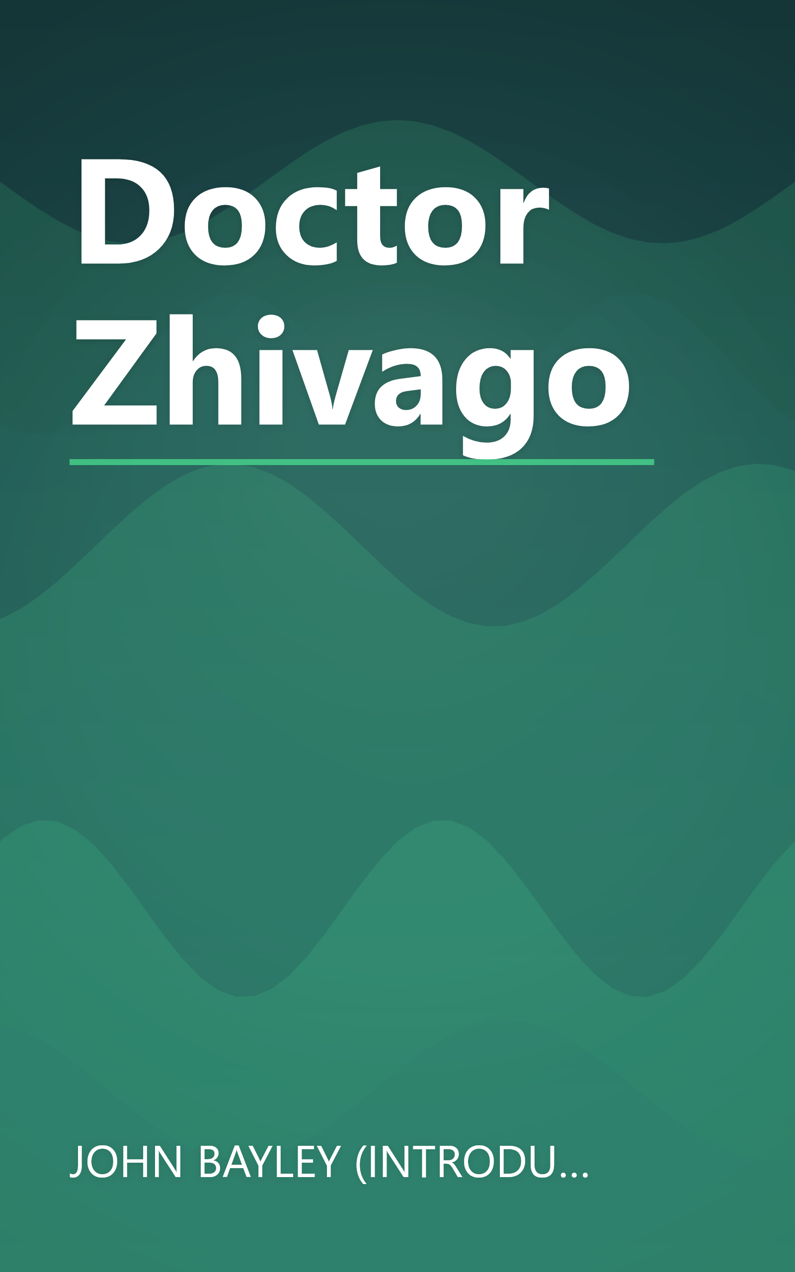 Doctor Zhivago book cover