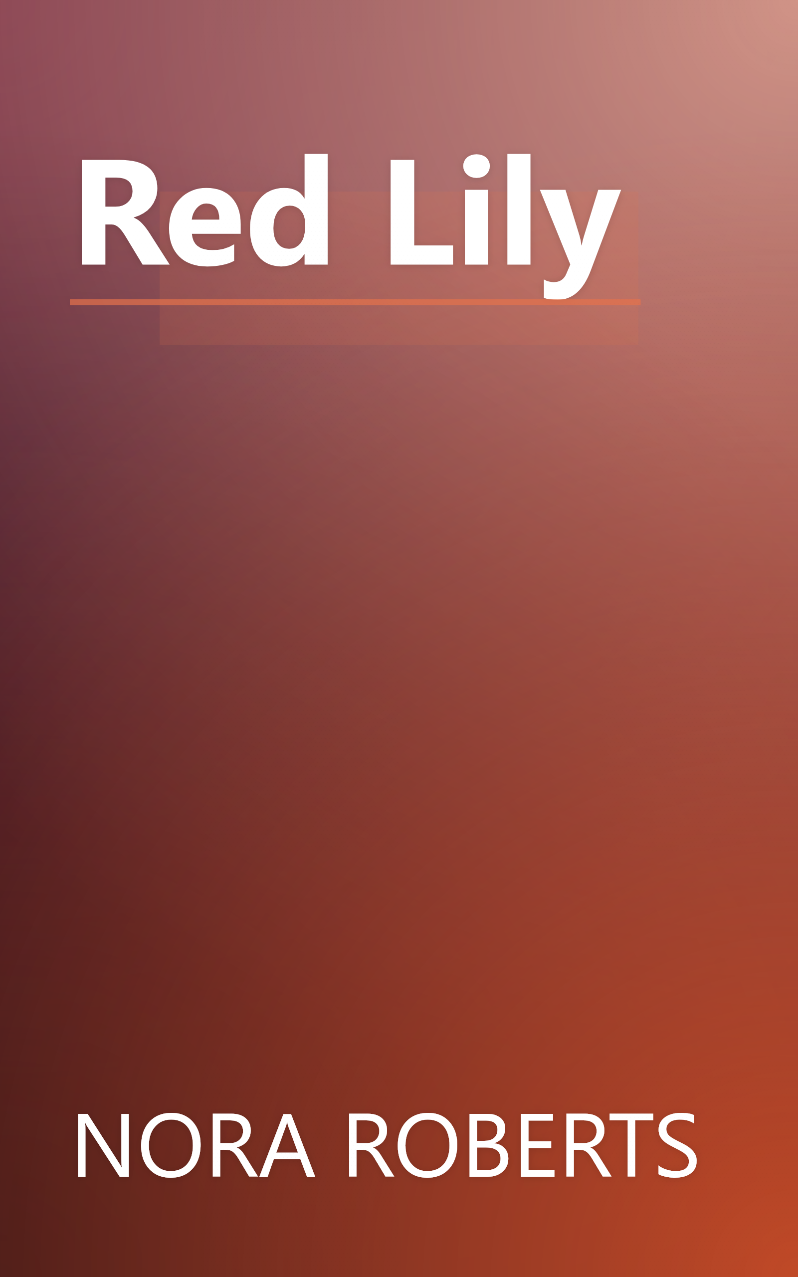 Red Lily book cover