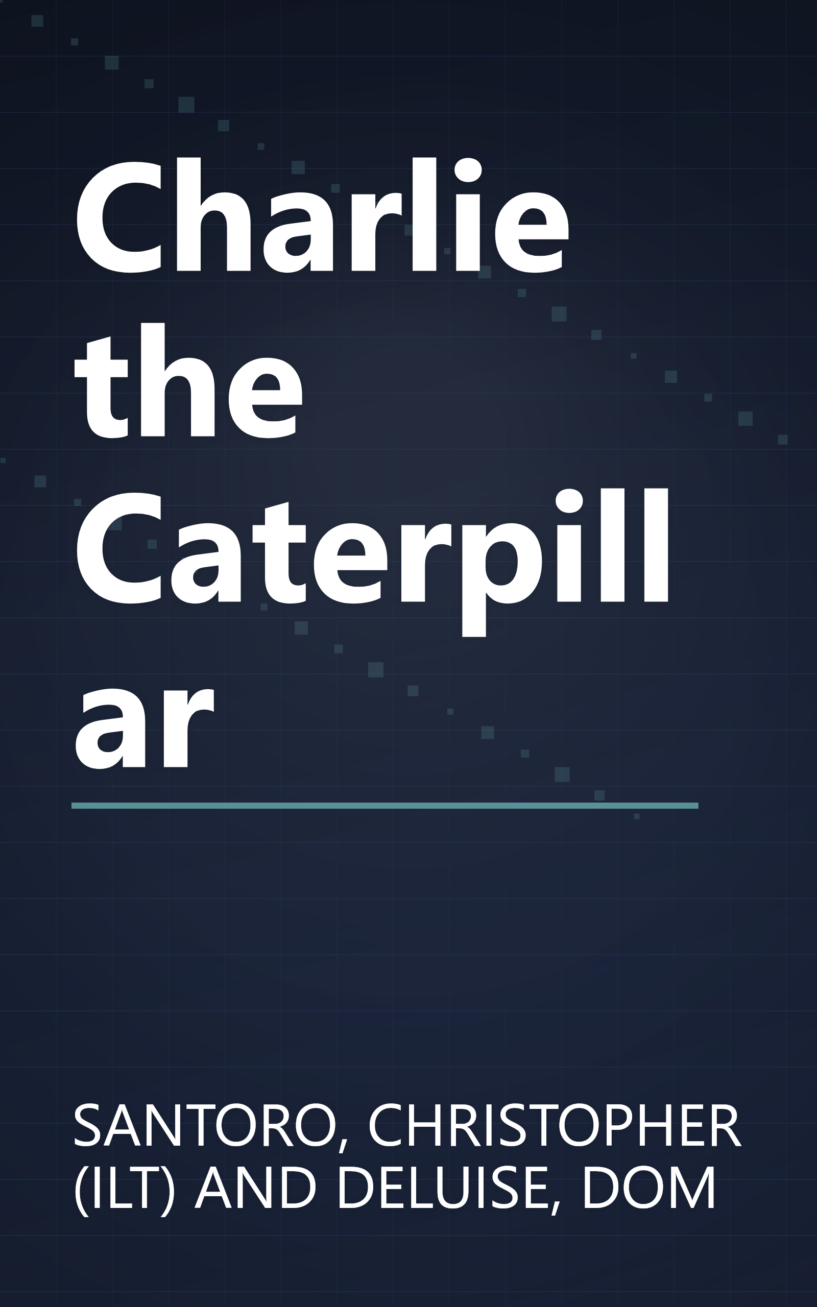 Charlie the Caterpillar book cover