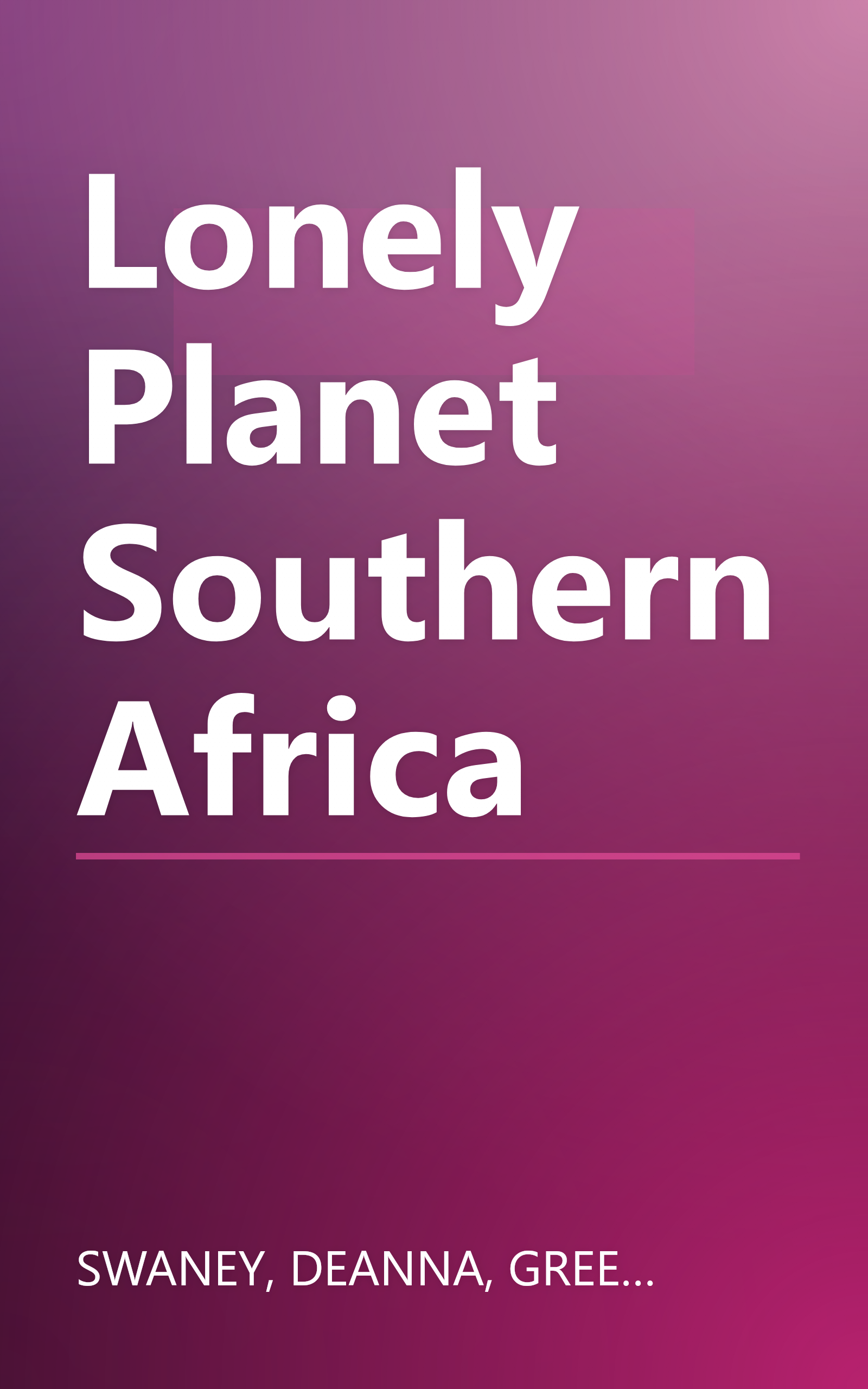 Lonely Planet Southern Africa book cover