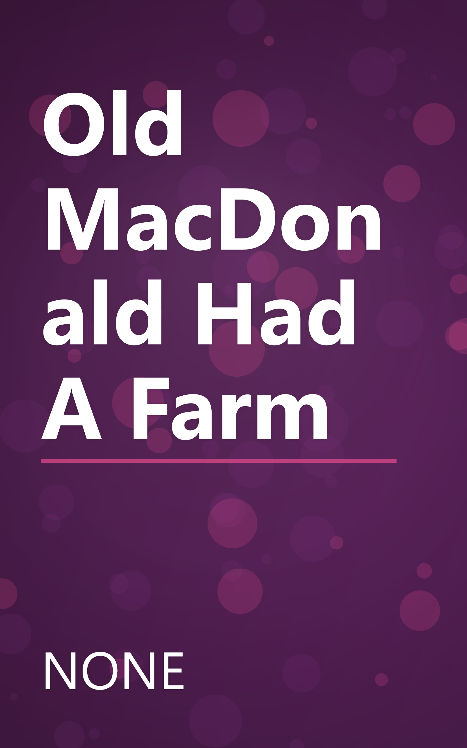 Old MacDonald Had A Farm book cover