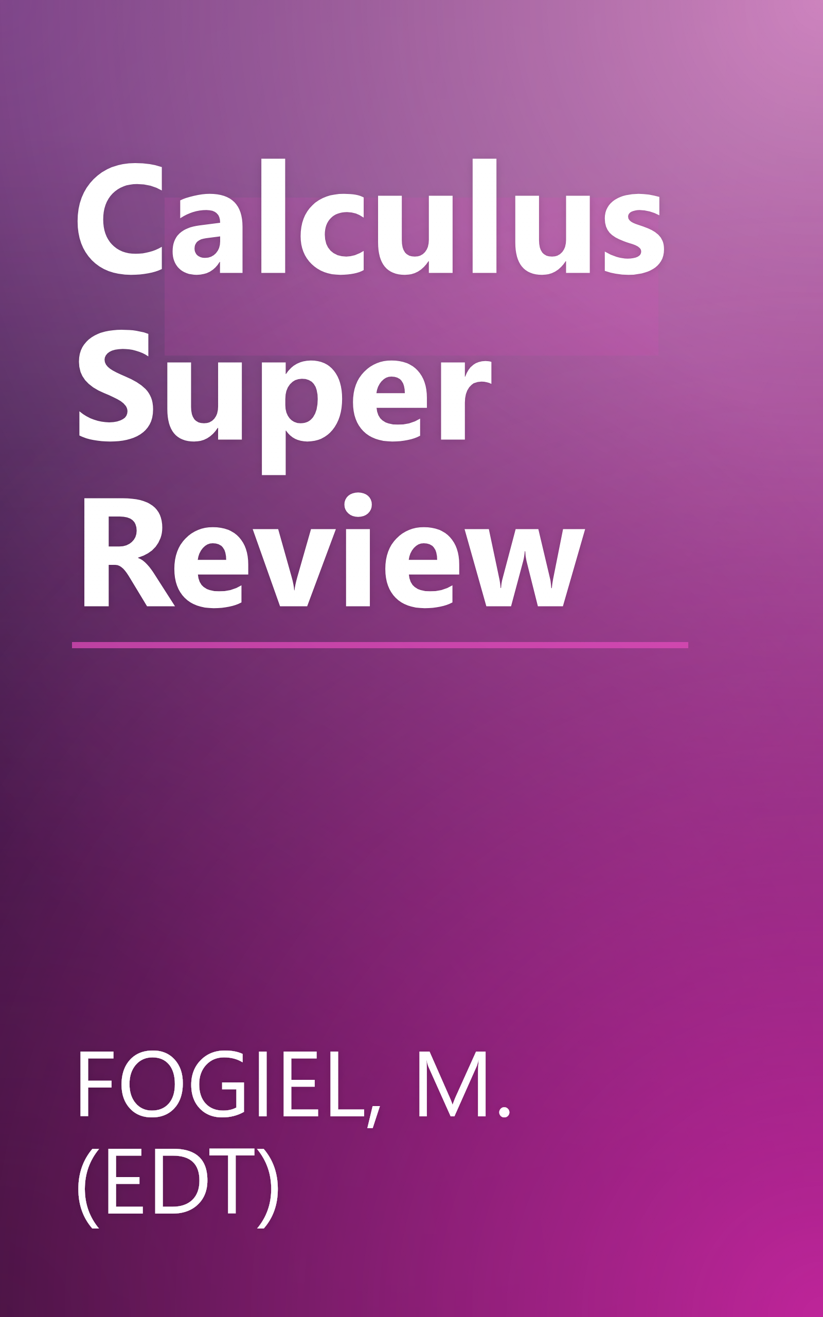 Calculus Super Review book cover