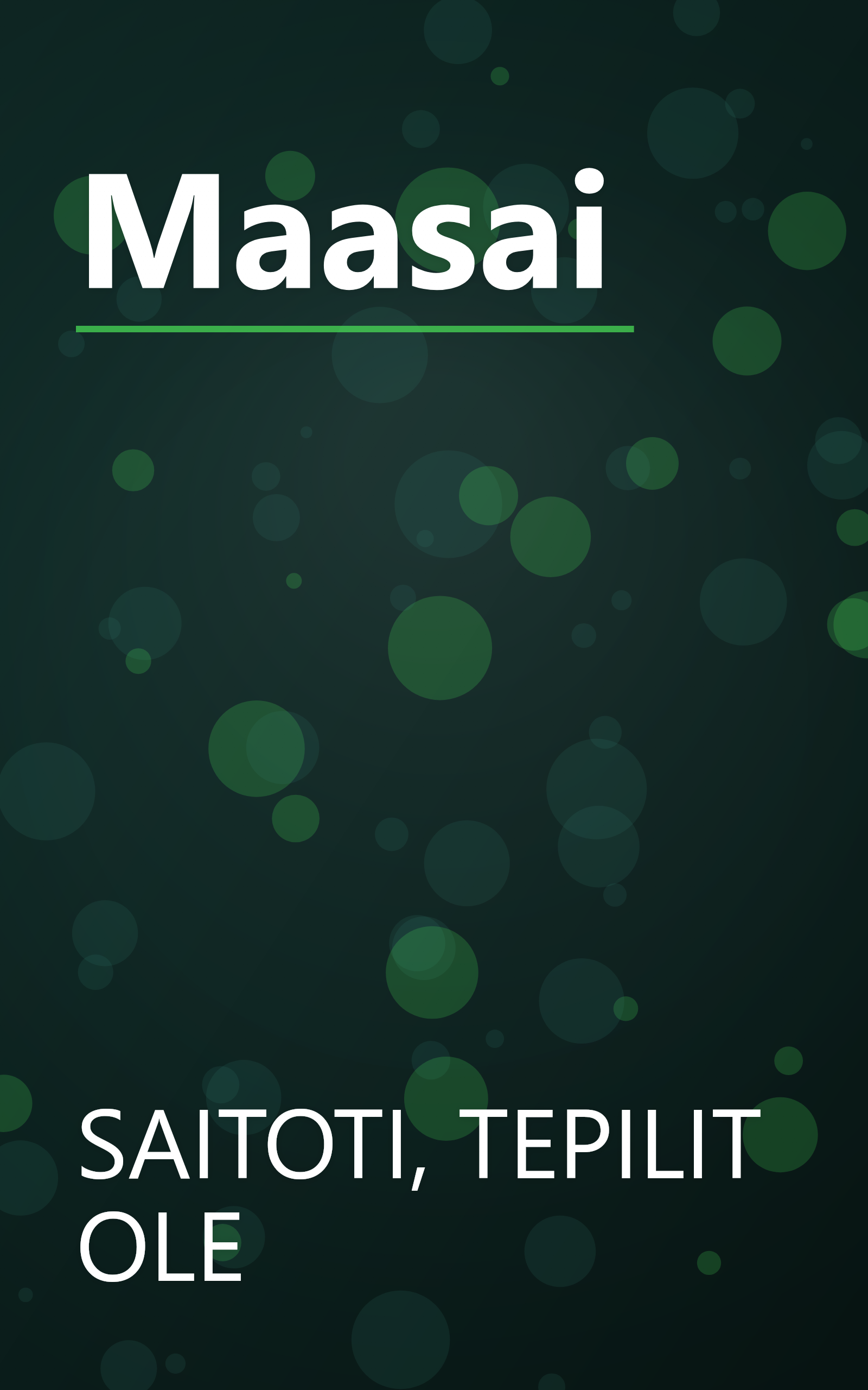 Maasai book cover