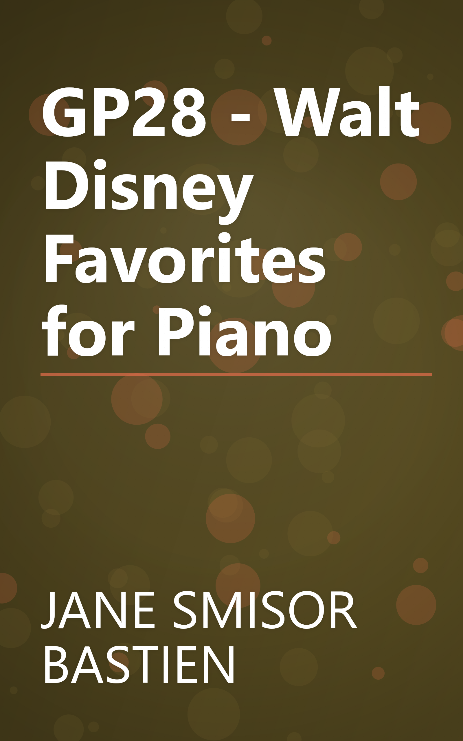 GP28 - Walt Disney Favorites for Piano book cover