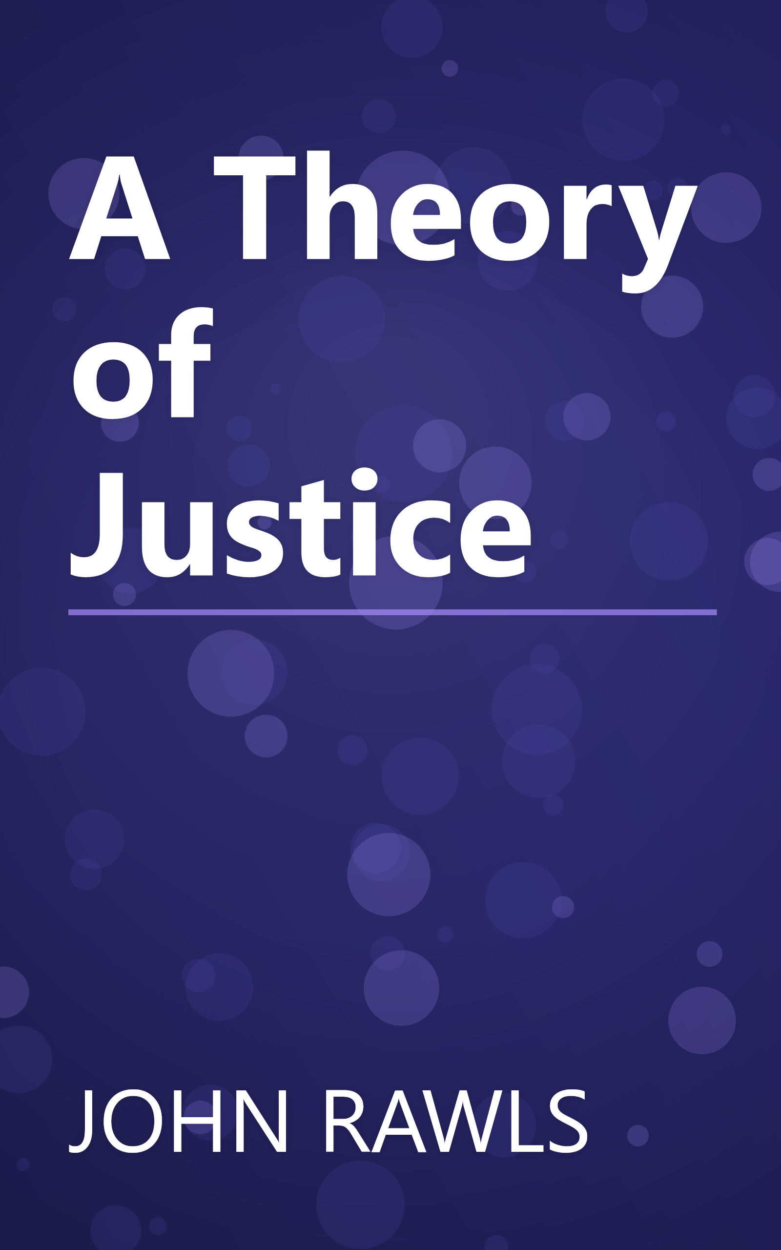 A Theory of Justice book cover