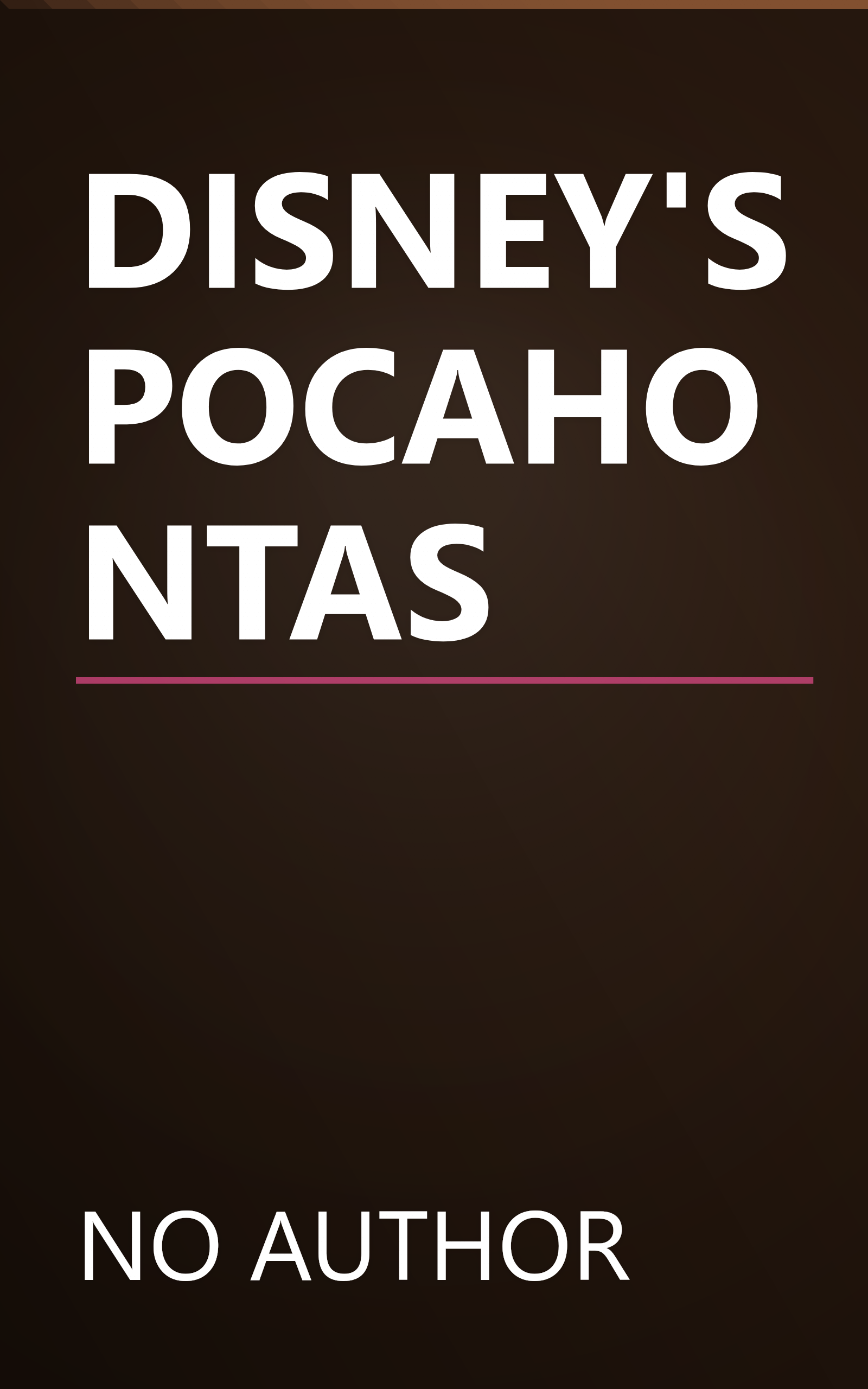 DISNEY'S POCAHONTAS book cover