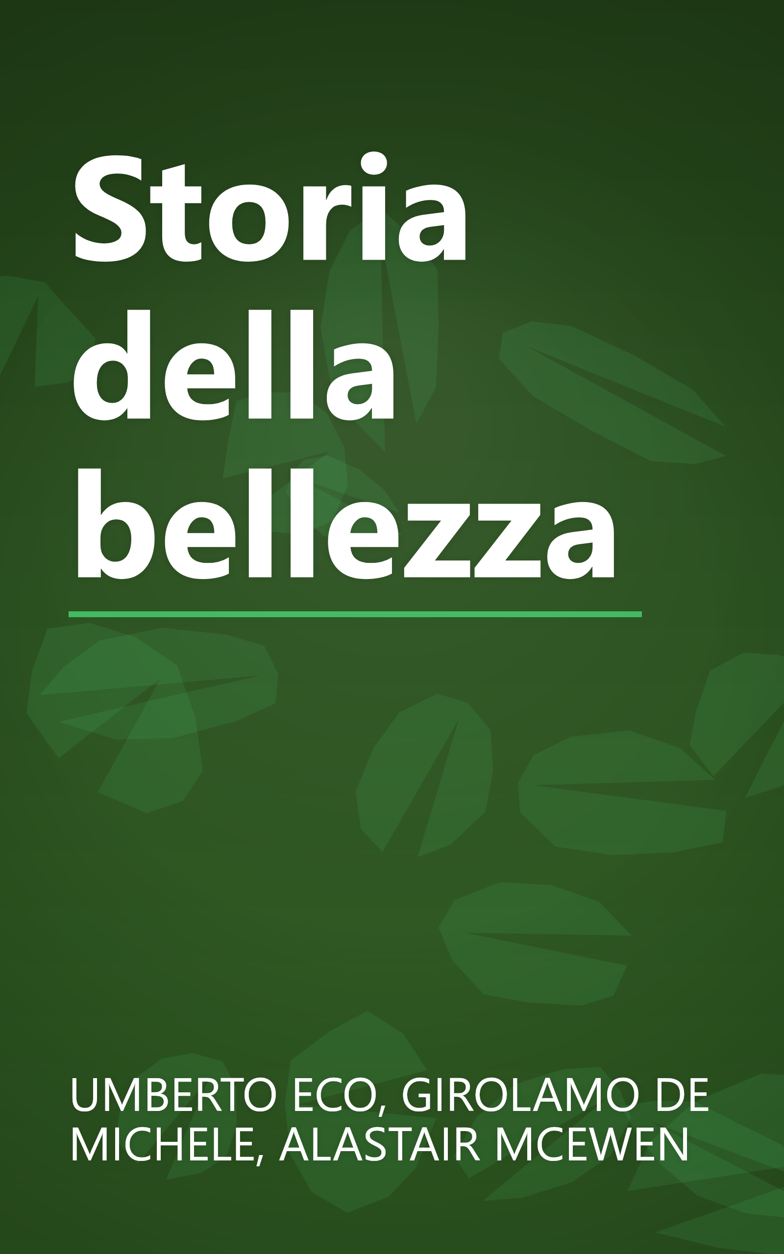 Storia della bellezza book cover
