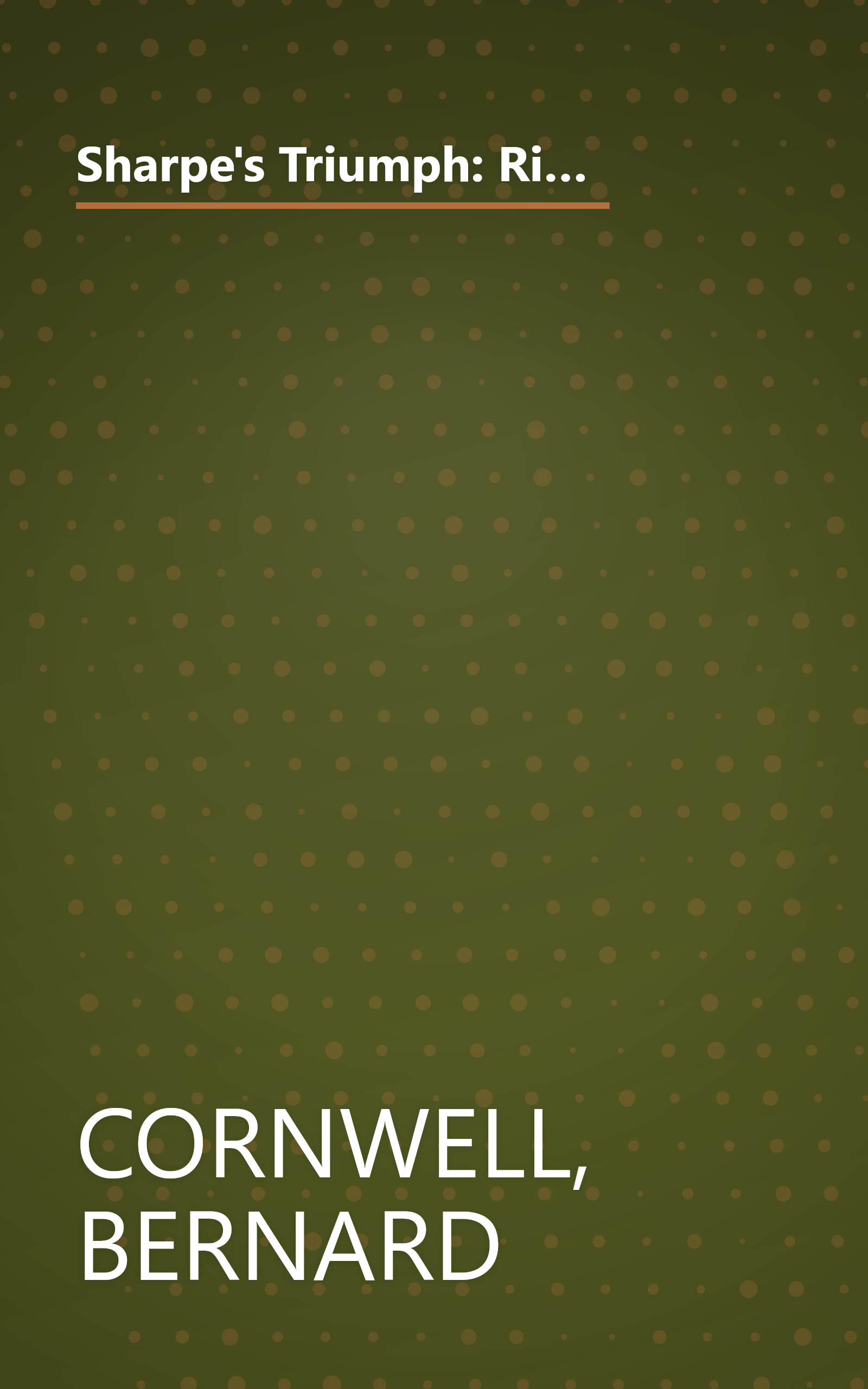 Sharpe's Triumph: Richard Sharpe and the Battle of Assaye, September 1803 (Richard Sharpe's Adventure Series #2) book cover