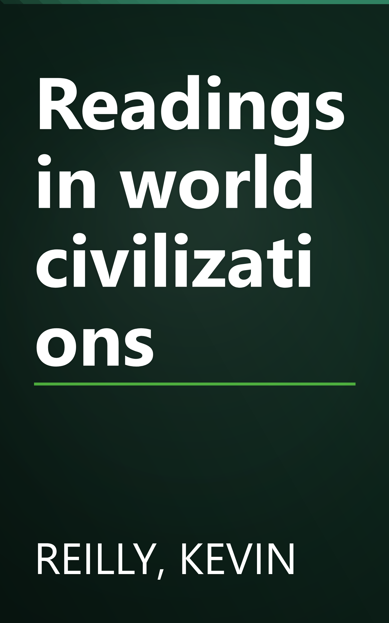 Readings in world civilizations book cover