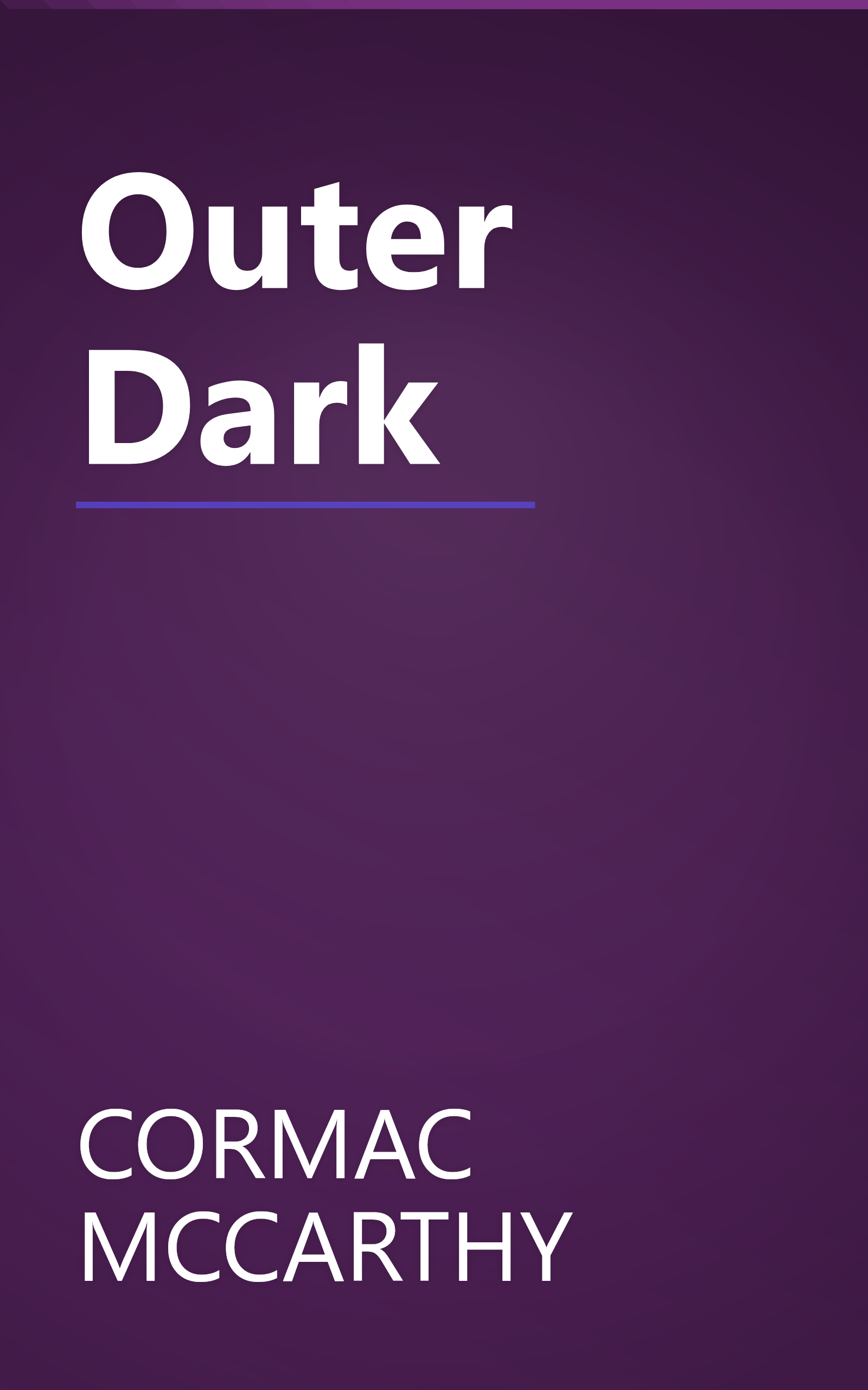 Outer Dark book cover