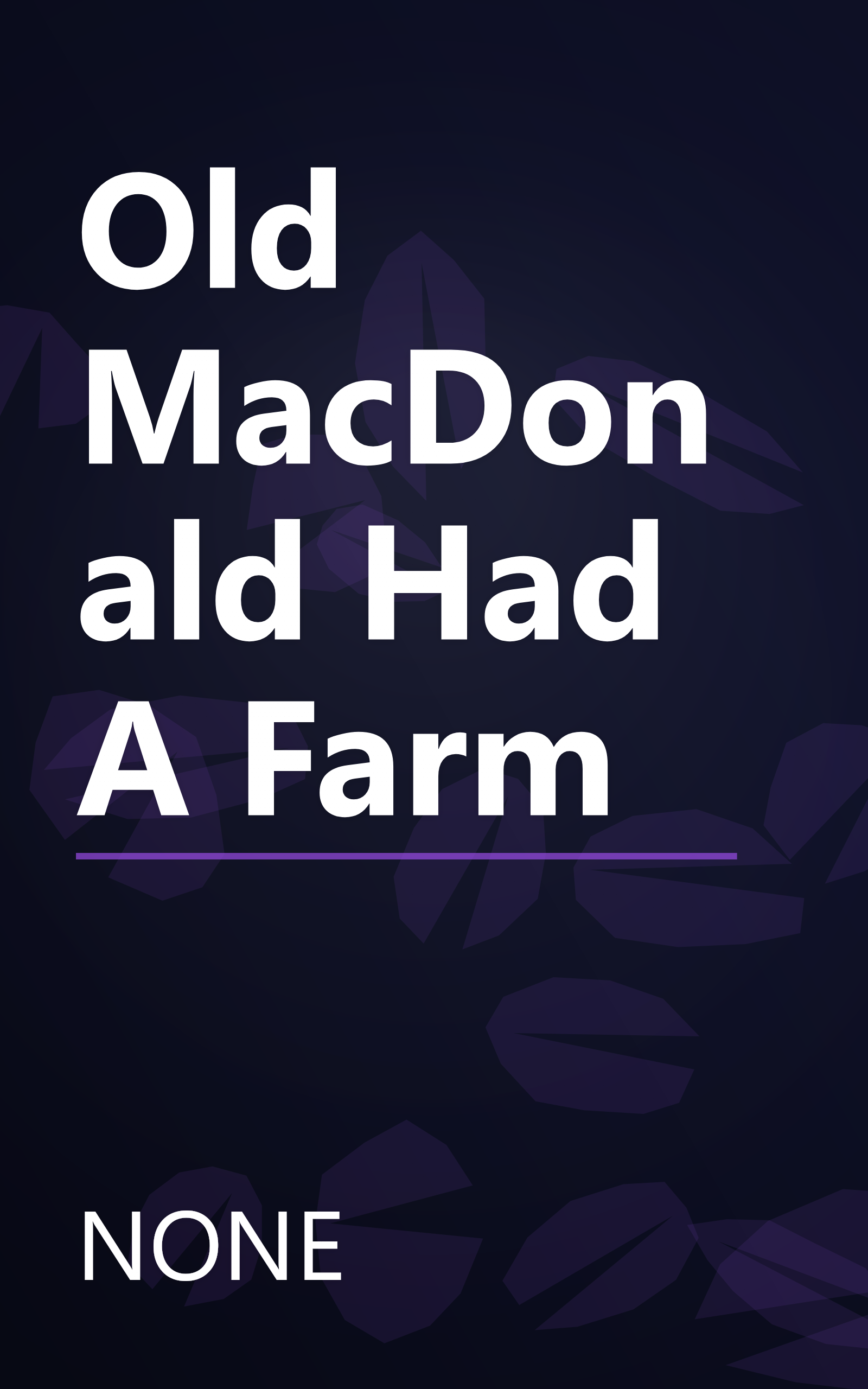 Old MacDonald Had A Farm book cover