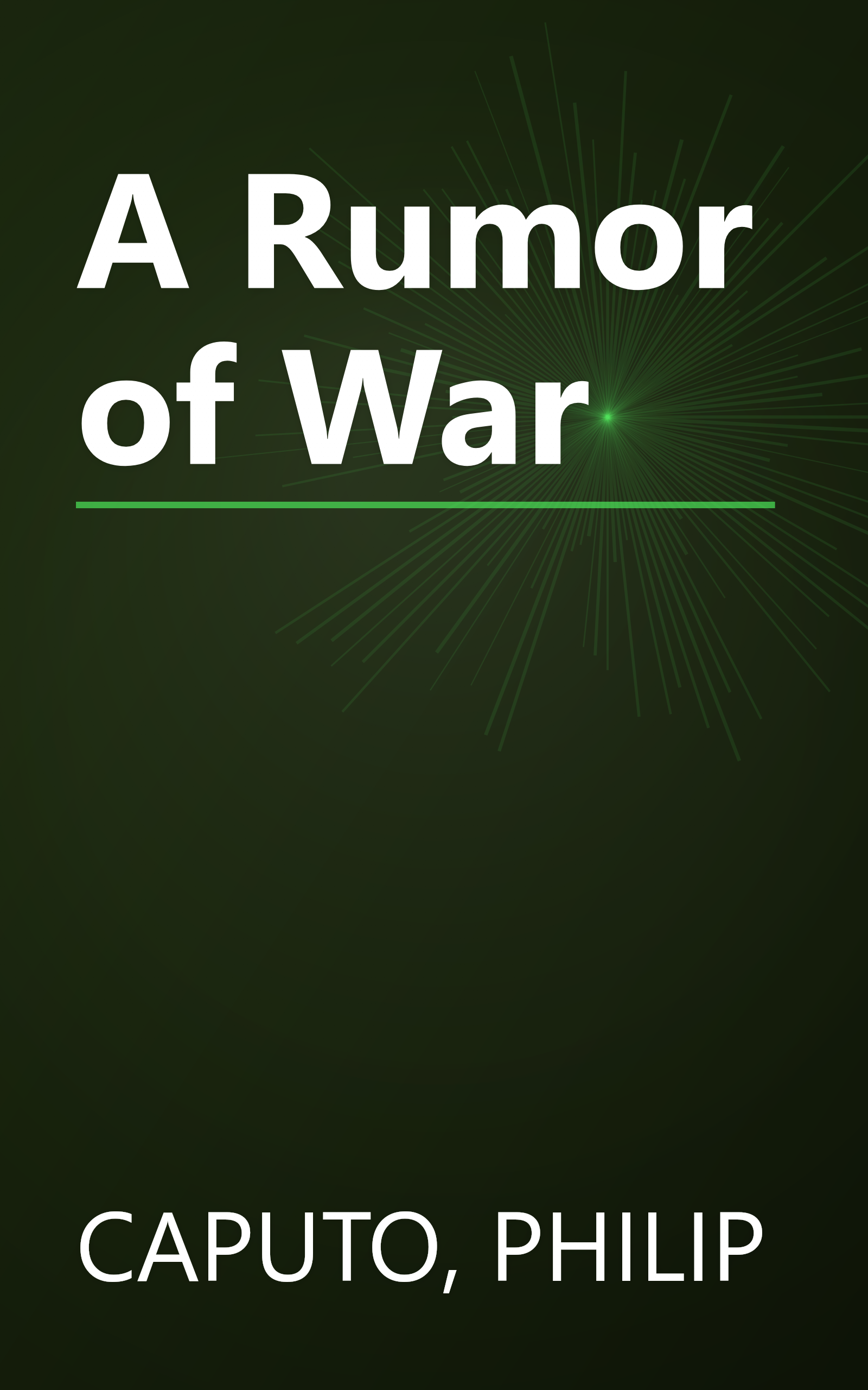 A Rumor of War book cover