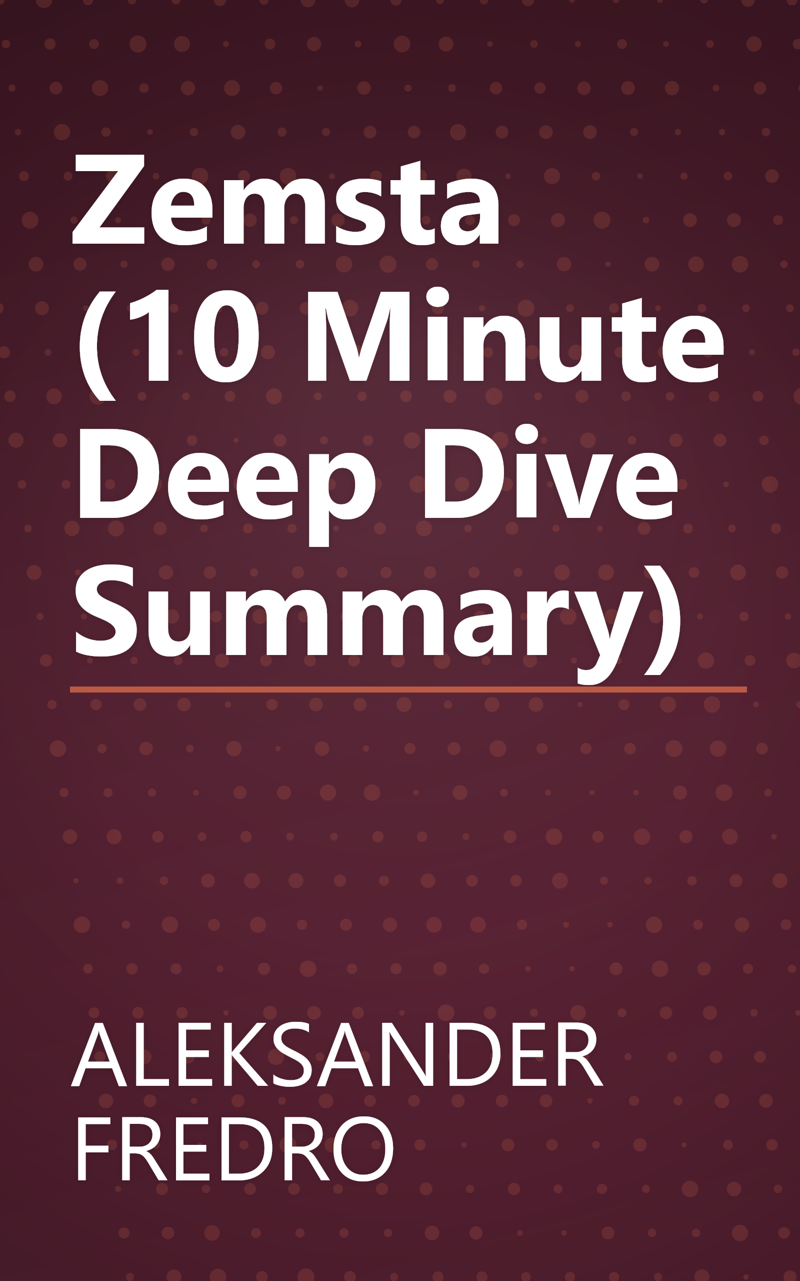 Zemsta (10 Minute   Deep Dive Summary) book cover