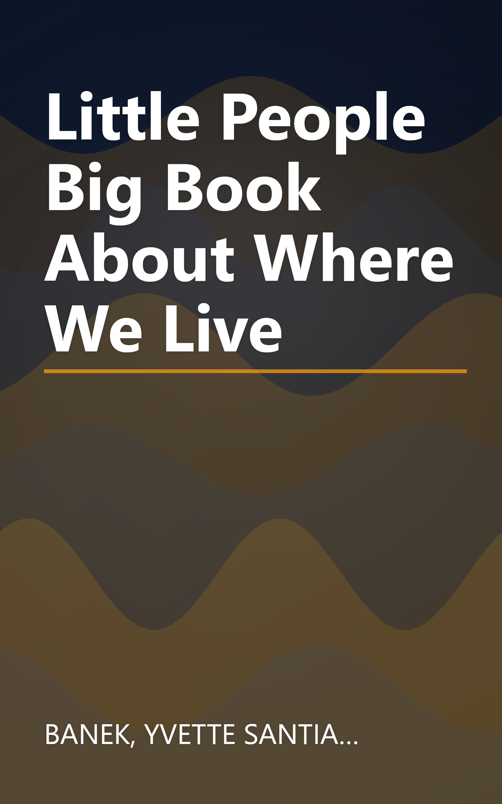 Little People Big Book About Where We Live book cover