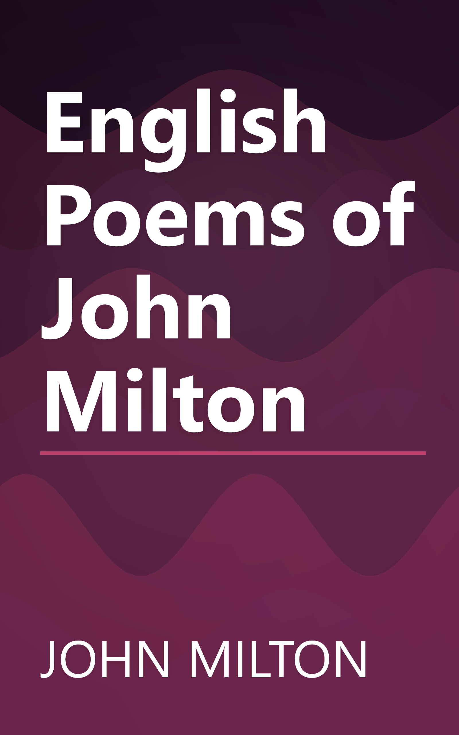 English Poems of John Milton book cover