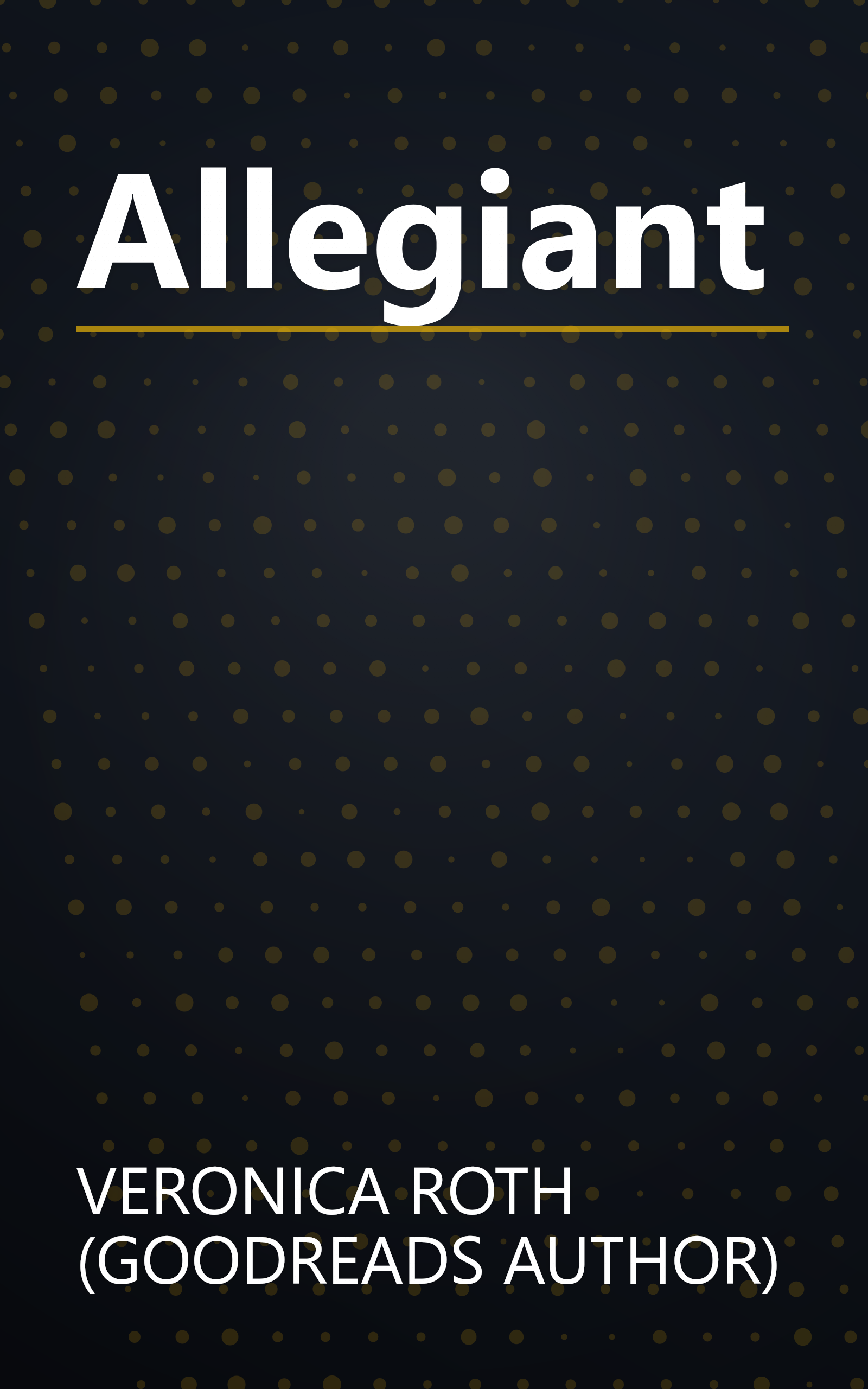 Allegiant book cover