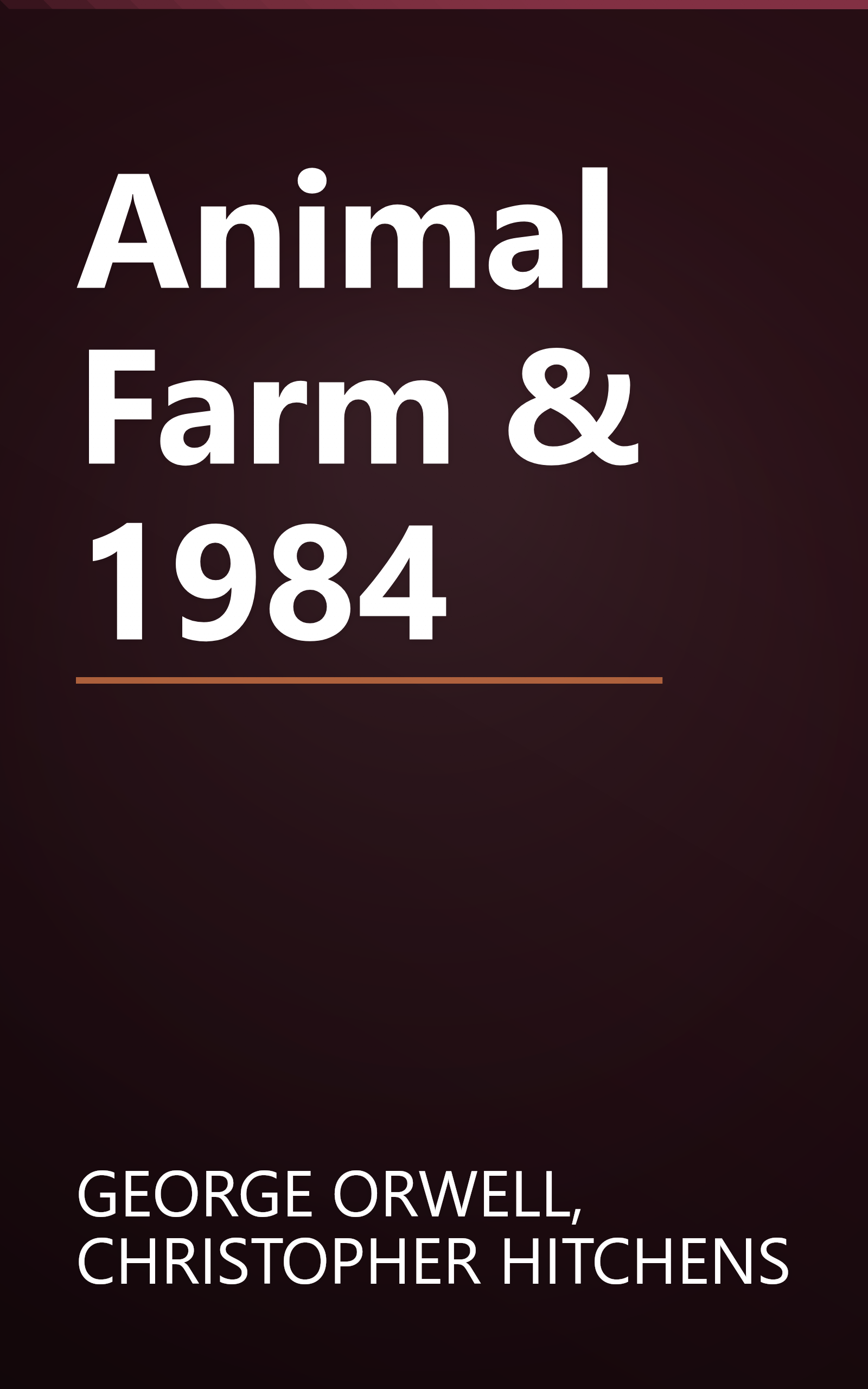 Animal Farm & 1984 book cover