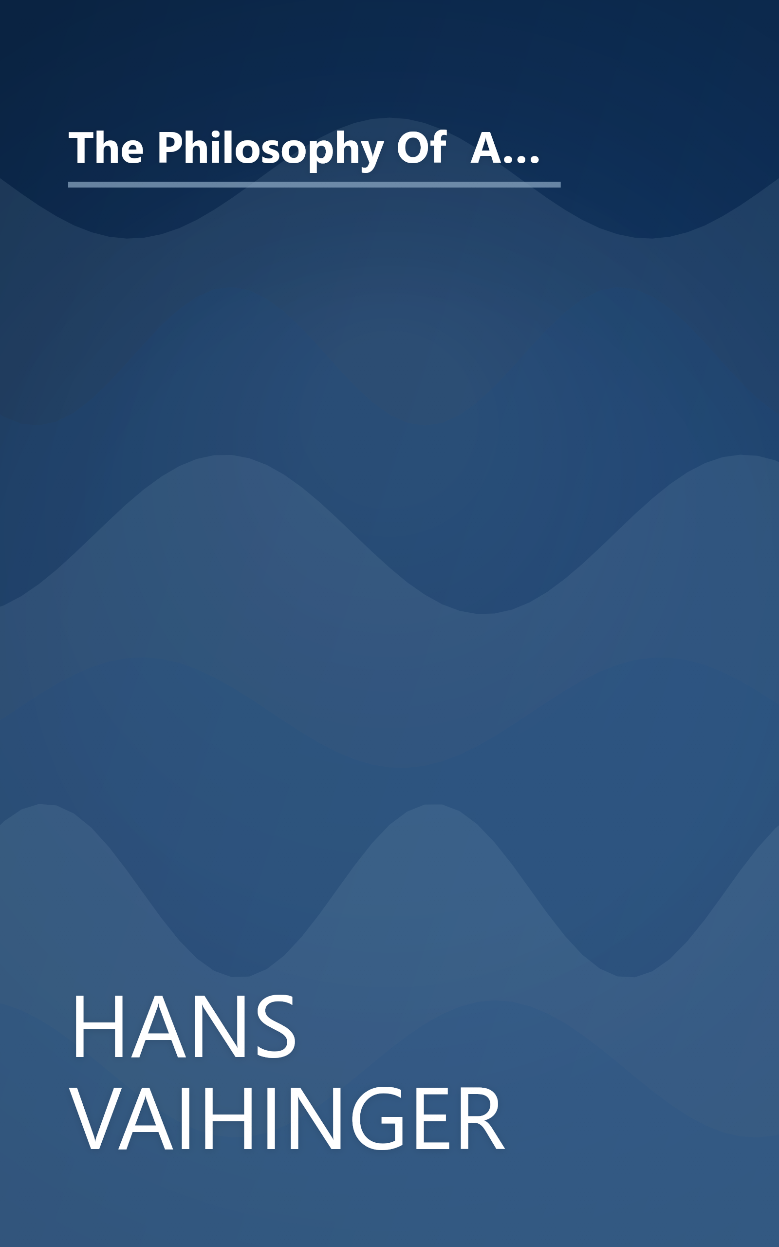 The Philosophy Of  As If    International Library Of Psychology  Philosophy  And Scienti  (10 Minute   Deep Dive Summary) book cover