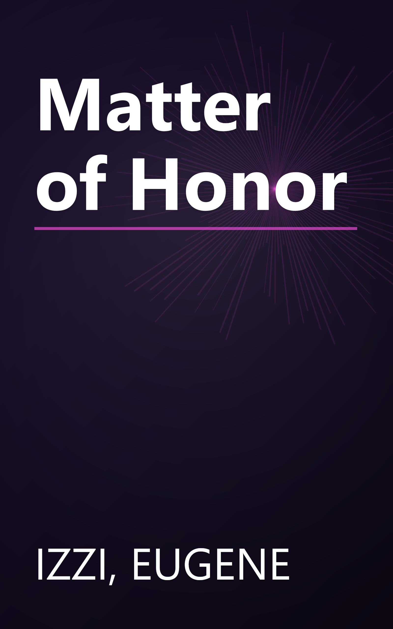 Matter of Honor book cover