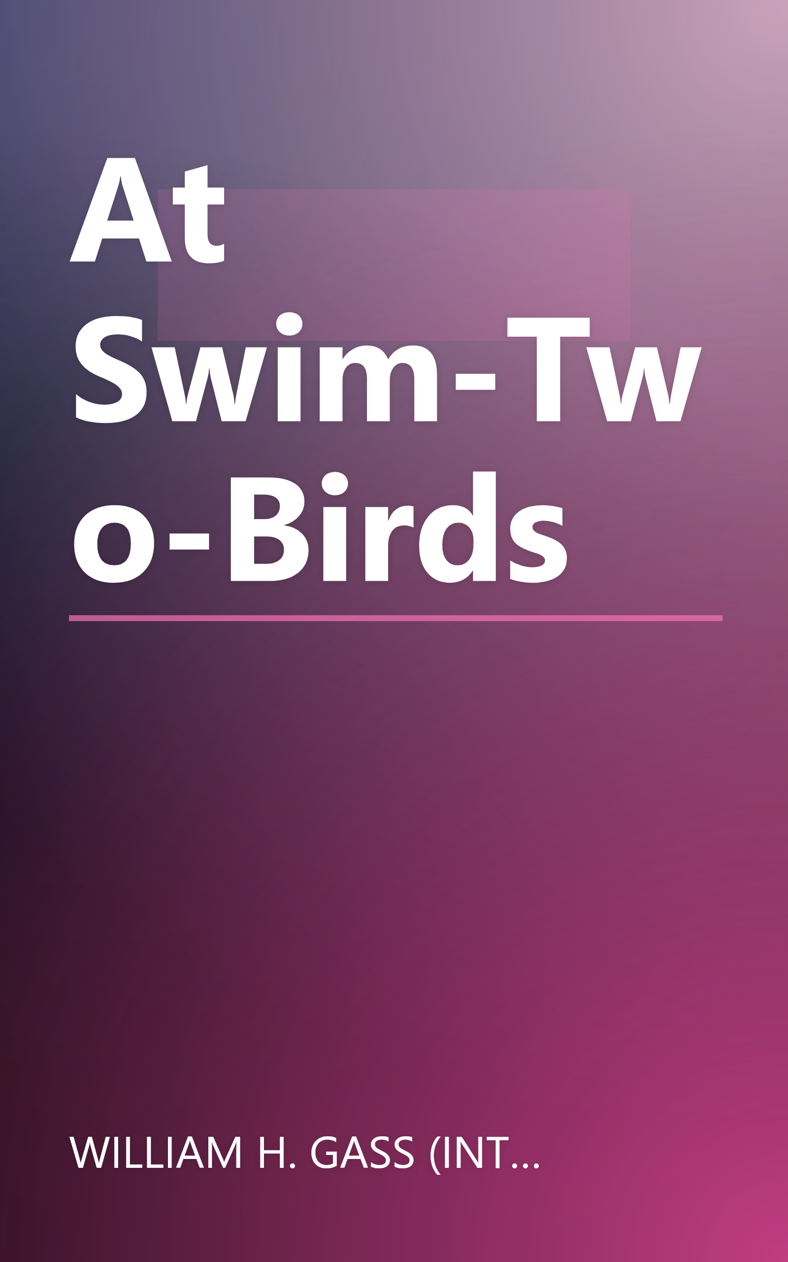 At Swim-Two-Birds book cover