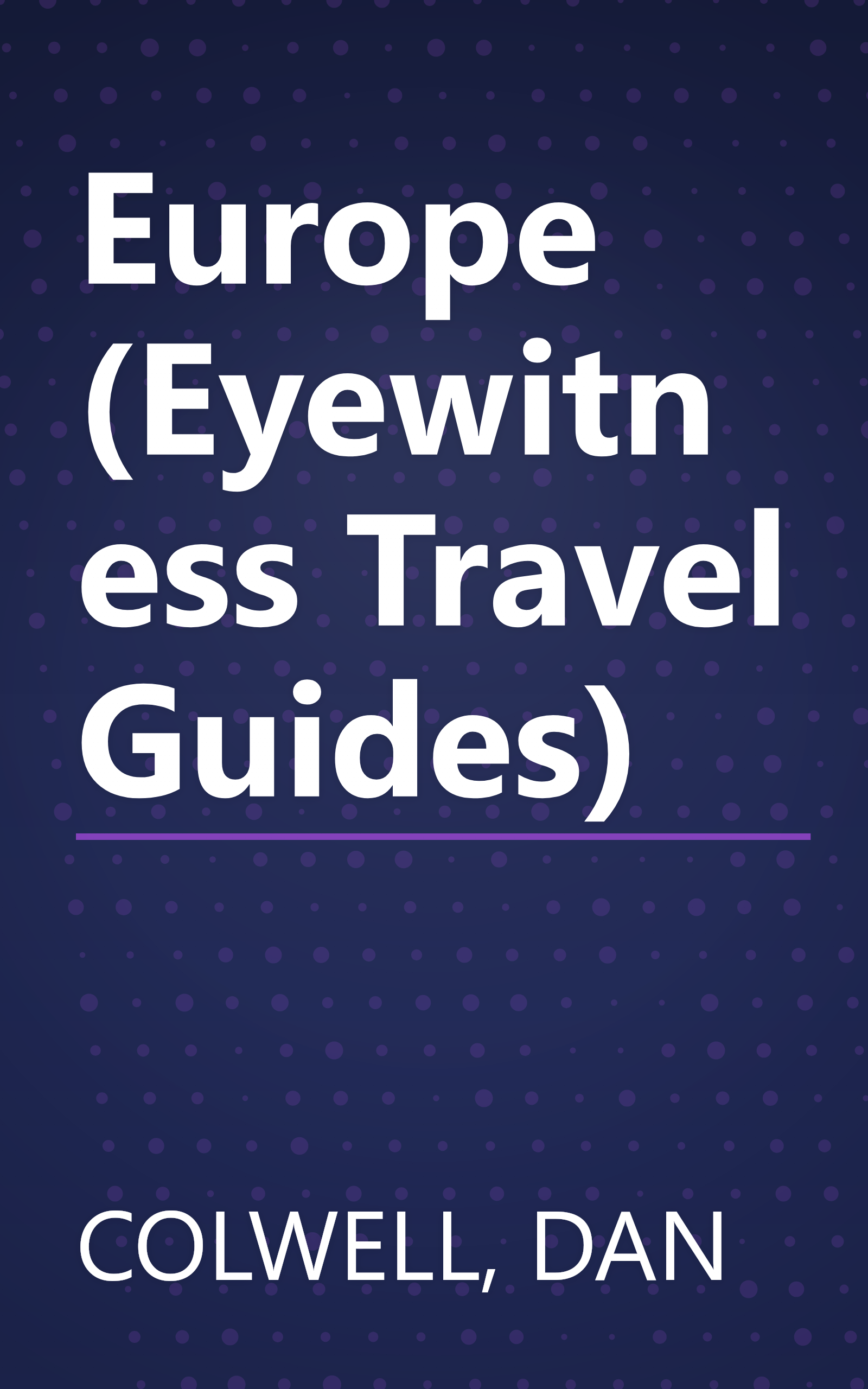 Europe (Eyewitness Travel Guides) book cover