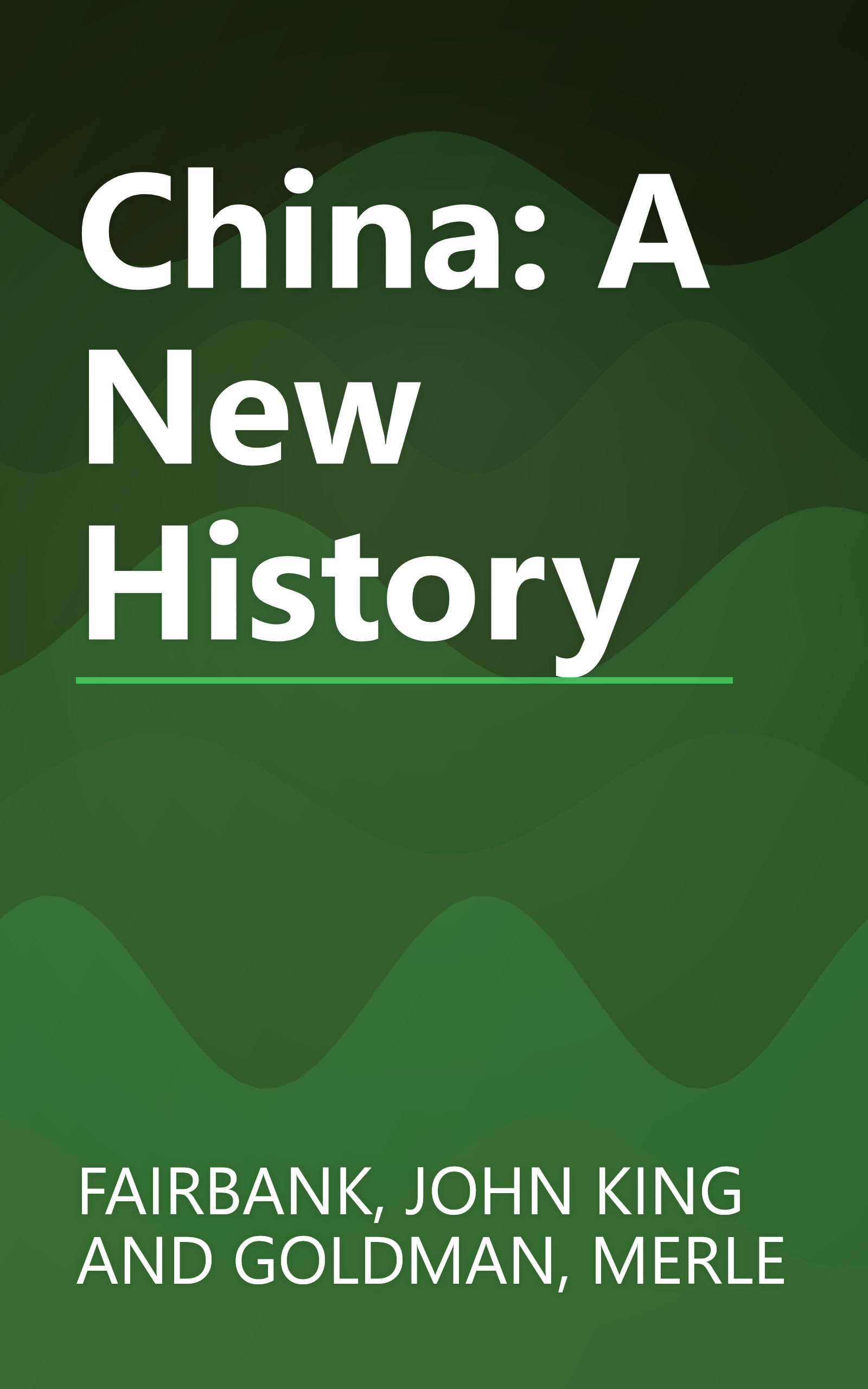China: A New History book cover