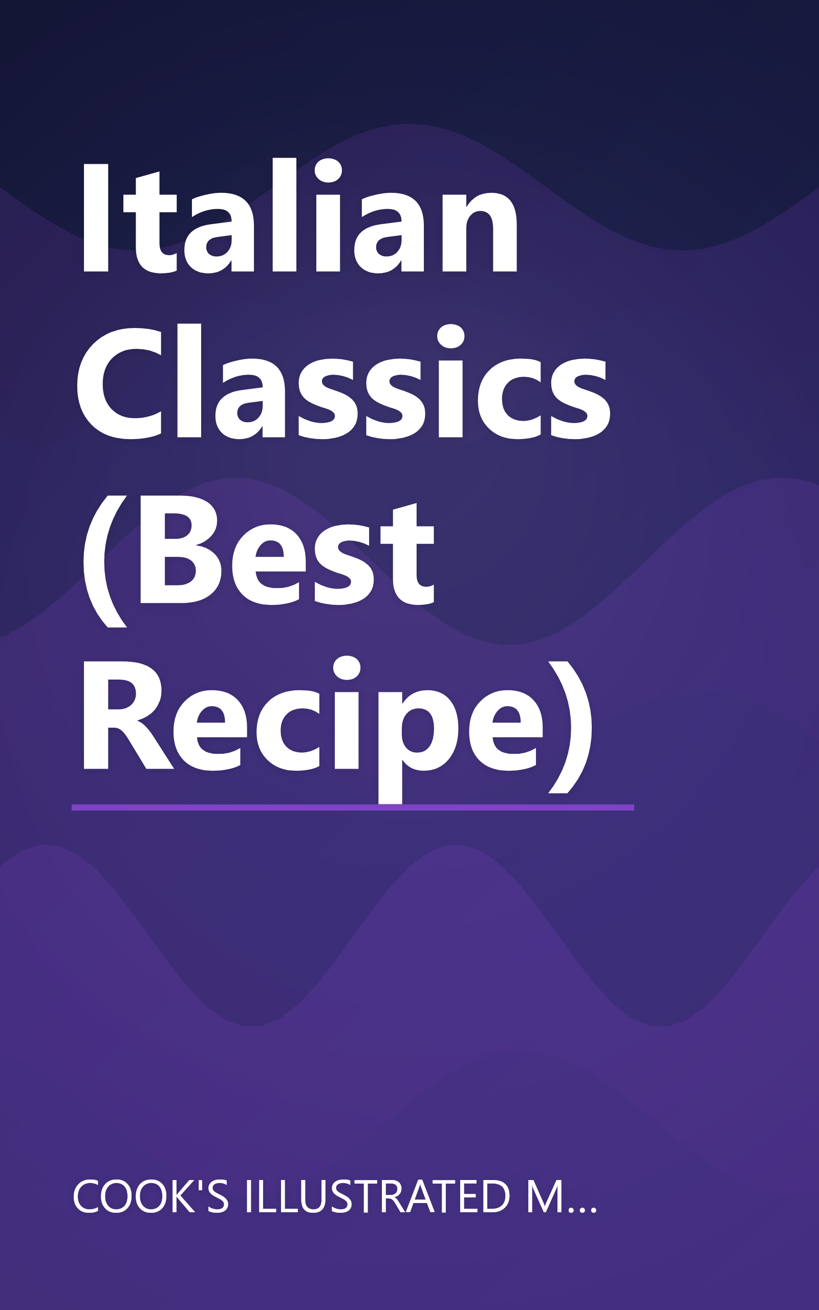 Italian Classics (Best Recipe) book cover