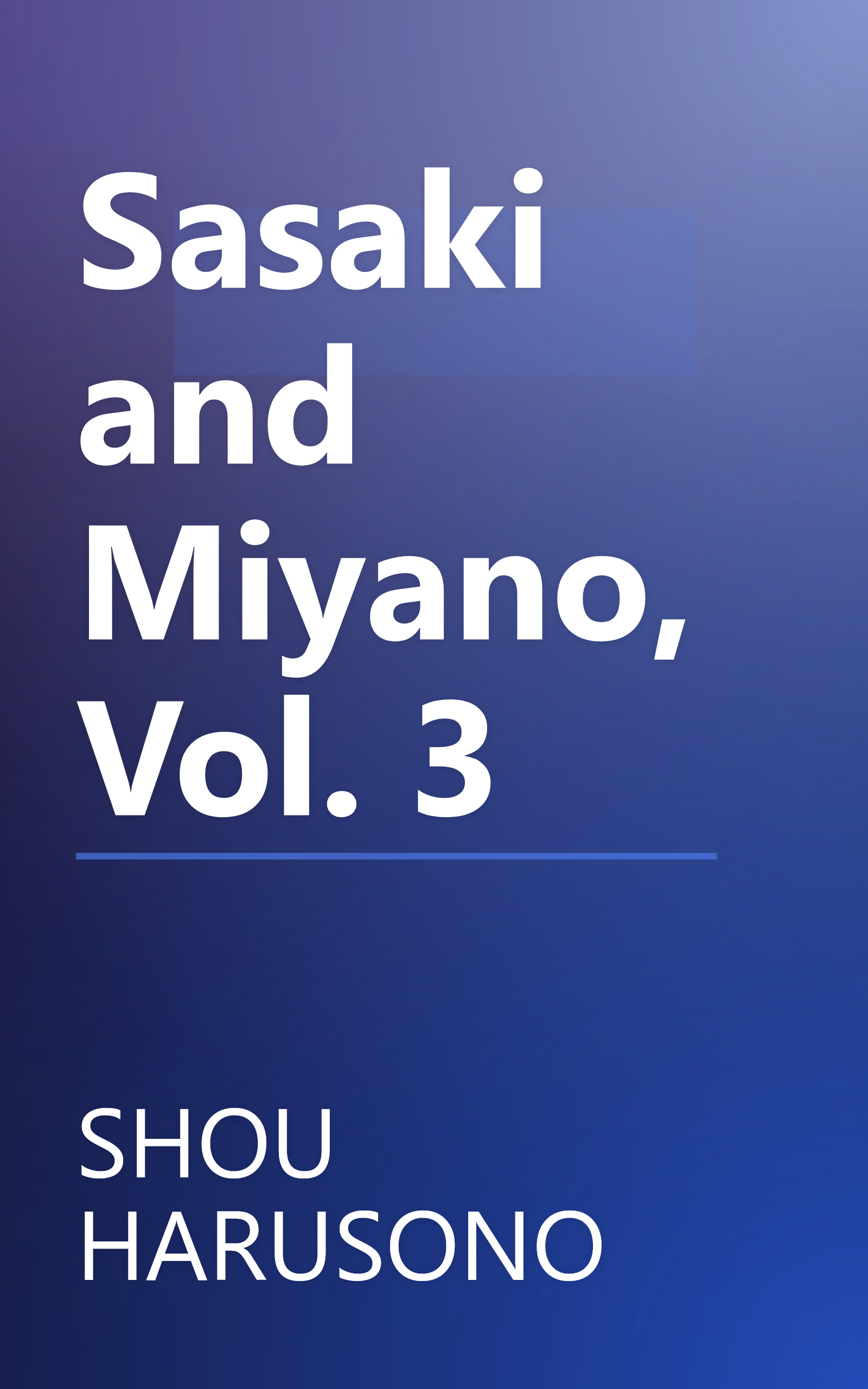 Sasaki and Miyano, Vol. 3 book cover