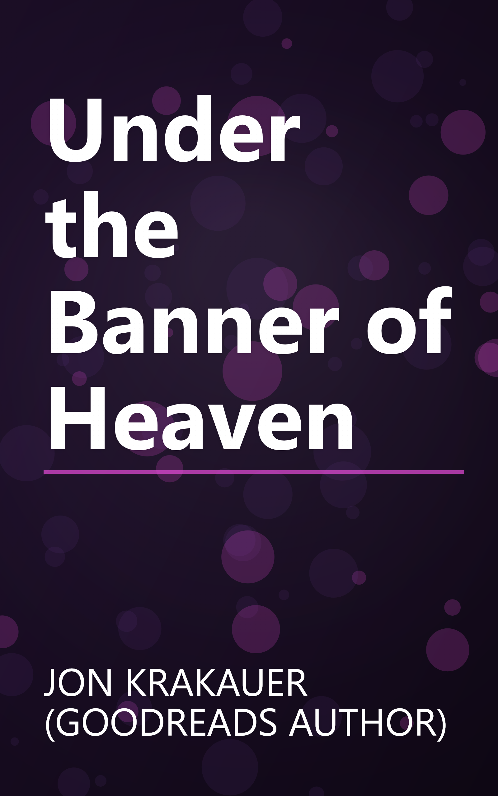 Under the Banner of Heaven book cover