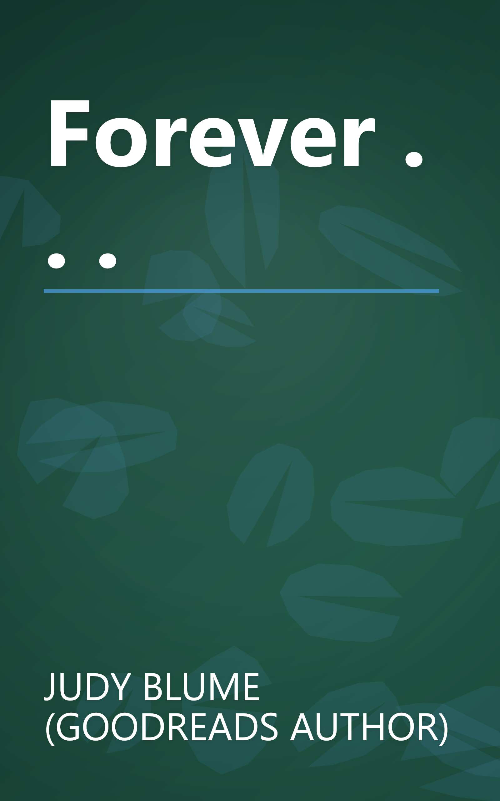 Forever . . . book cover