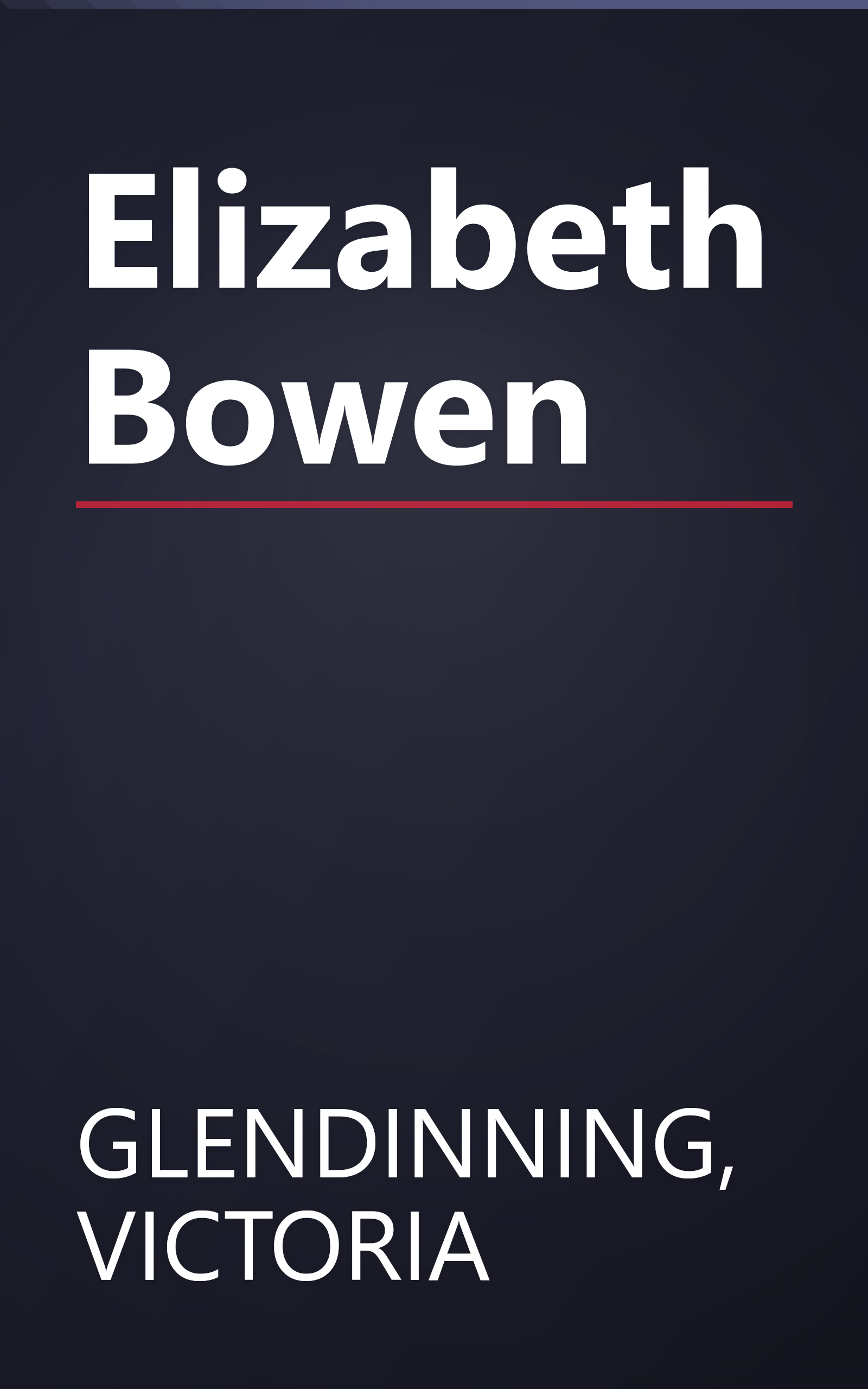 Elizabeth Bowen book cover