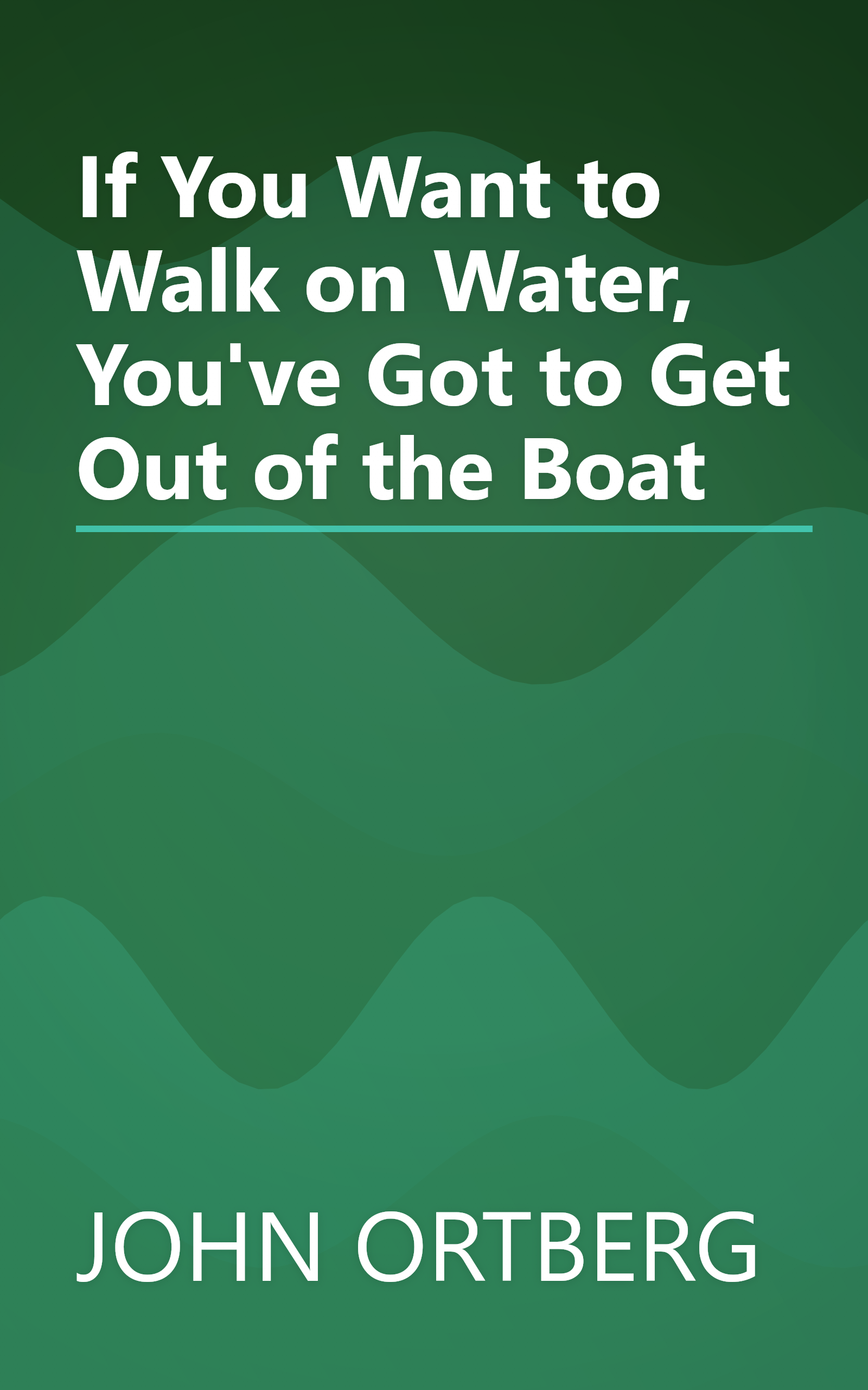 If You Want to Walk on Water, You've Got to Get Out of the Boat book cover