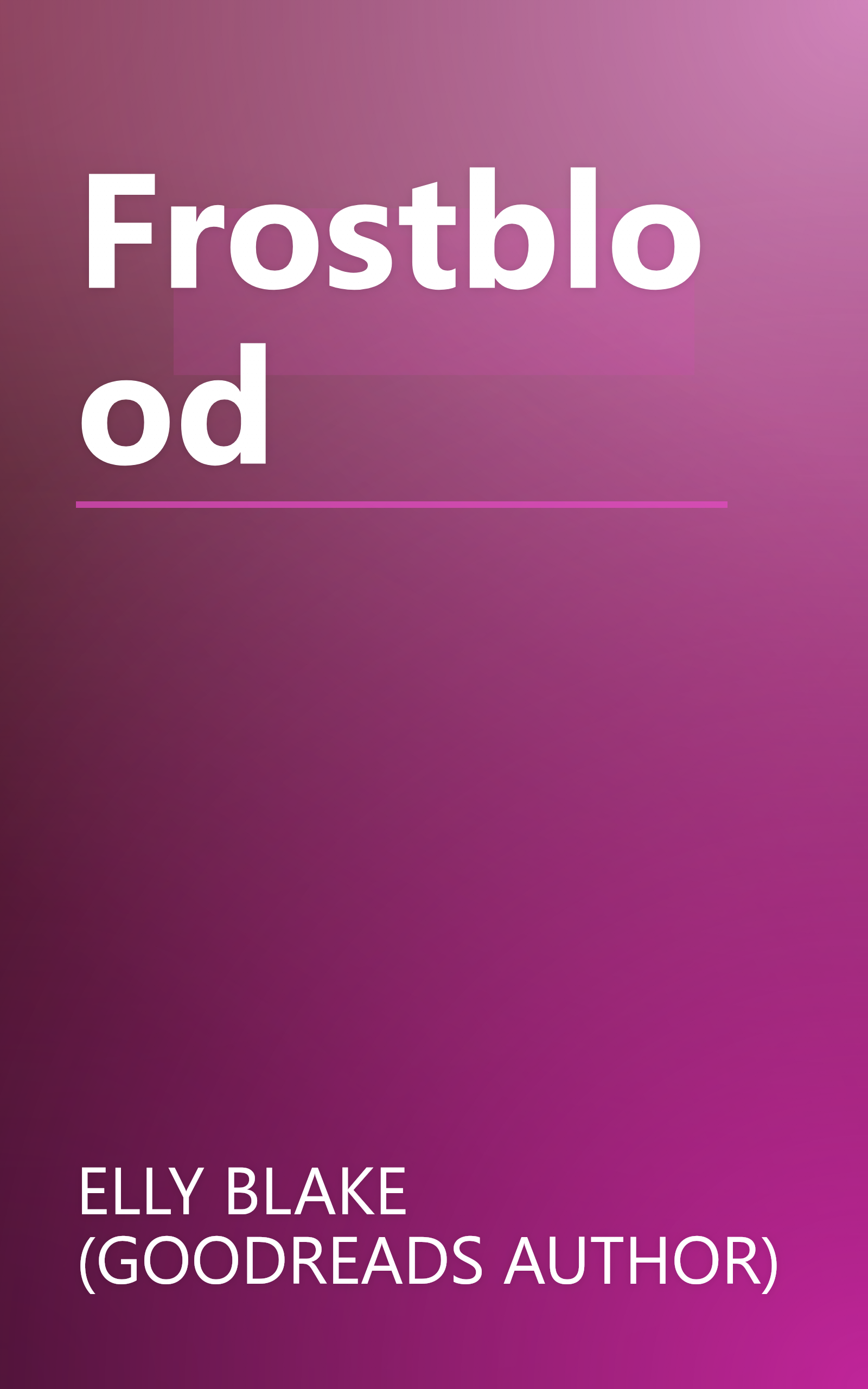 Frostblood book cover