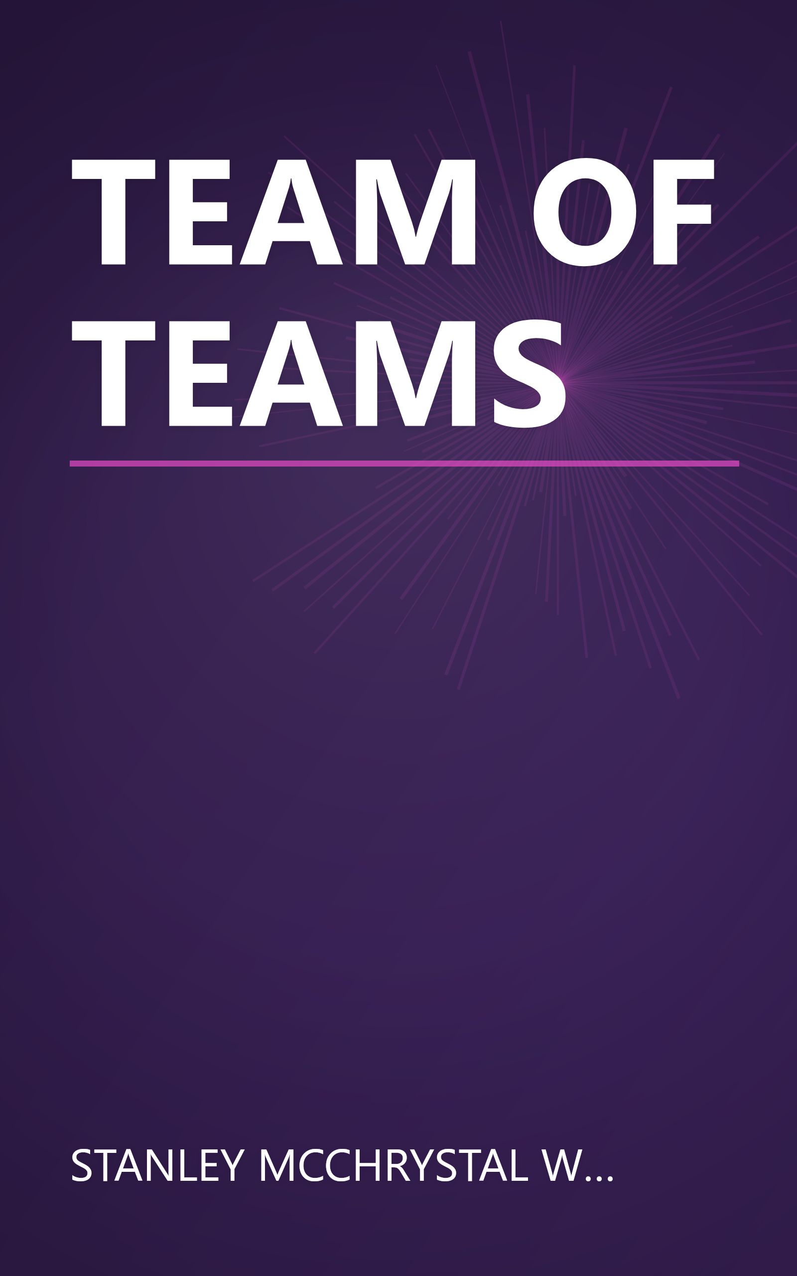 TEAM OF TEAMS book cover