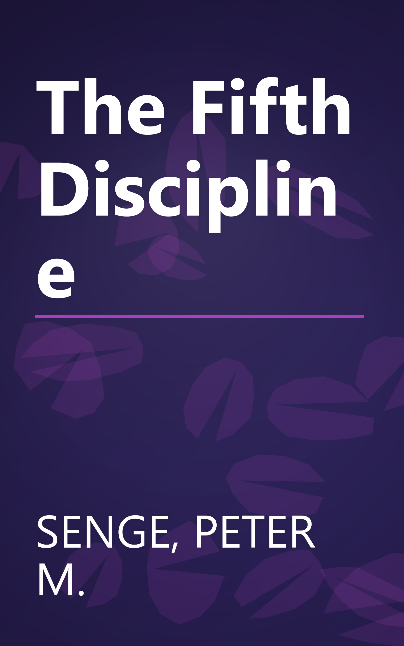 The Fifth Discipline book cover