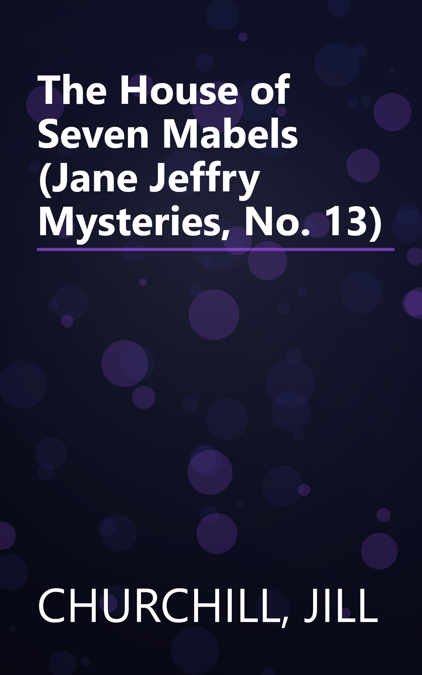 The House of Seven Mabels (Jane Jeffry Mysteries, No. 13) book cover