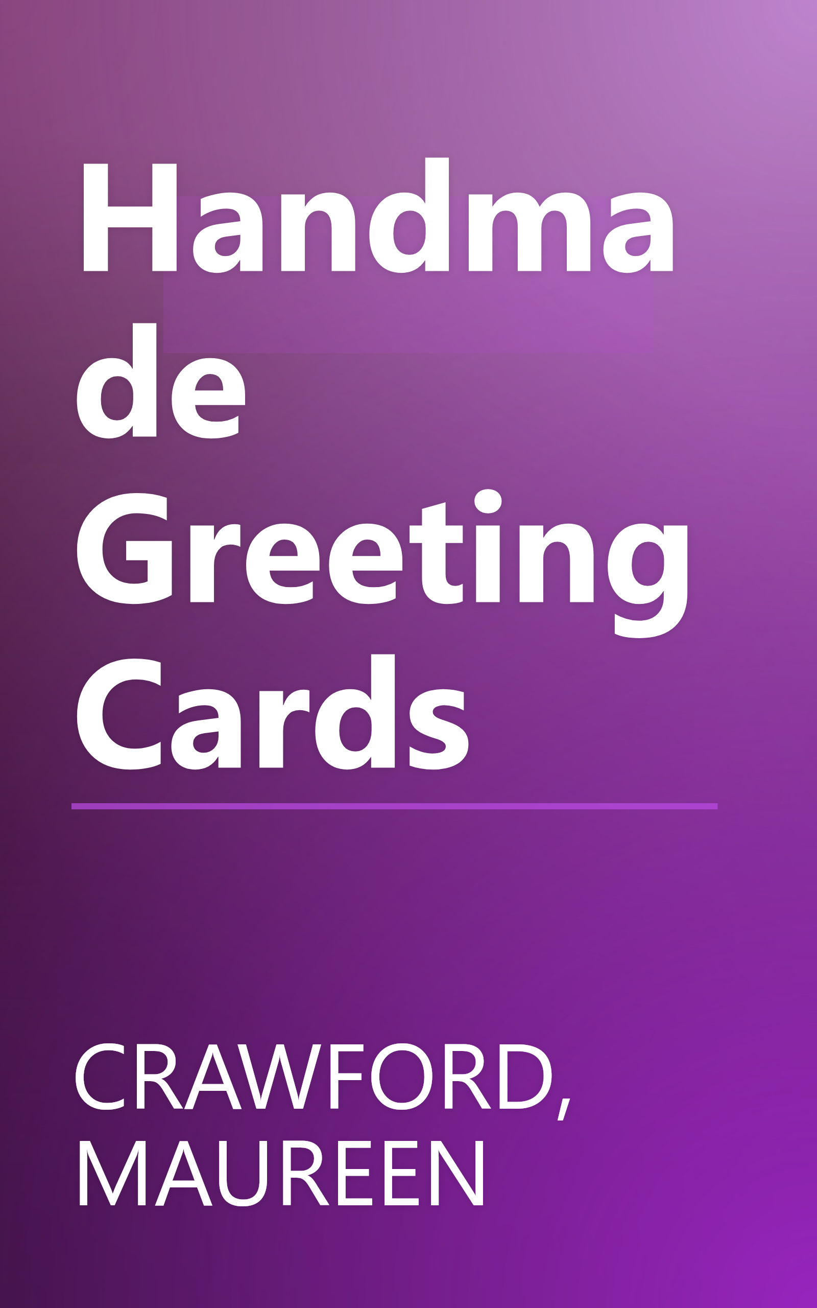 Handmade Greeting Cards book cover