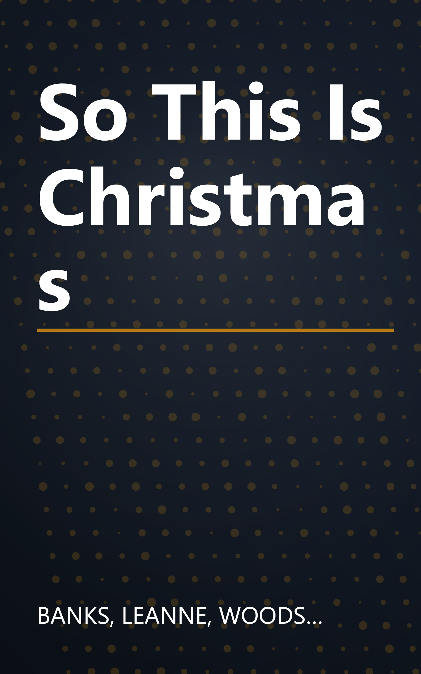 So This Is Christmas book cover
