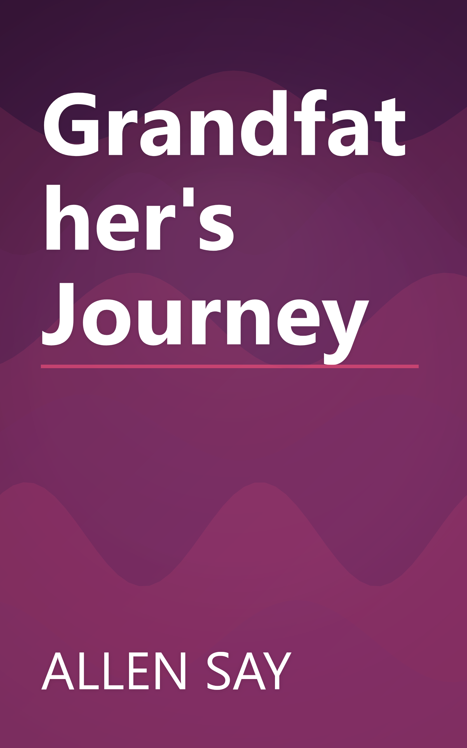 Grandfather's Journey book cover