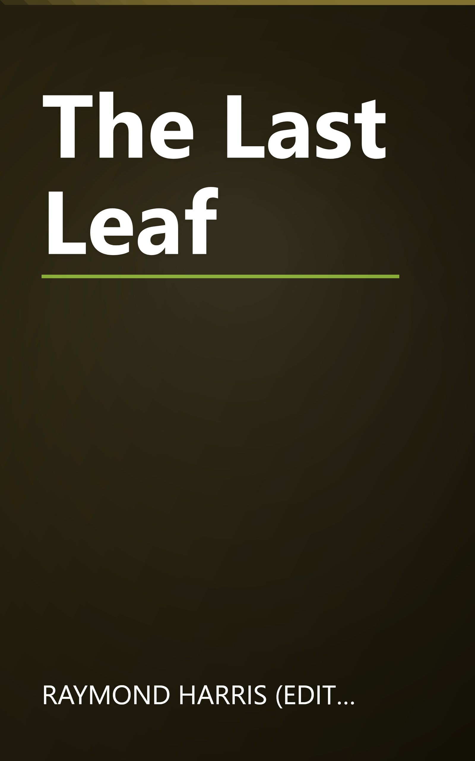The Last Leaf book cover