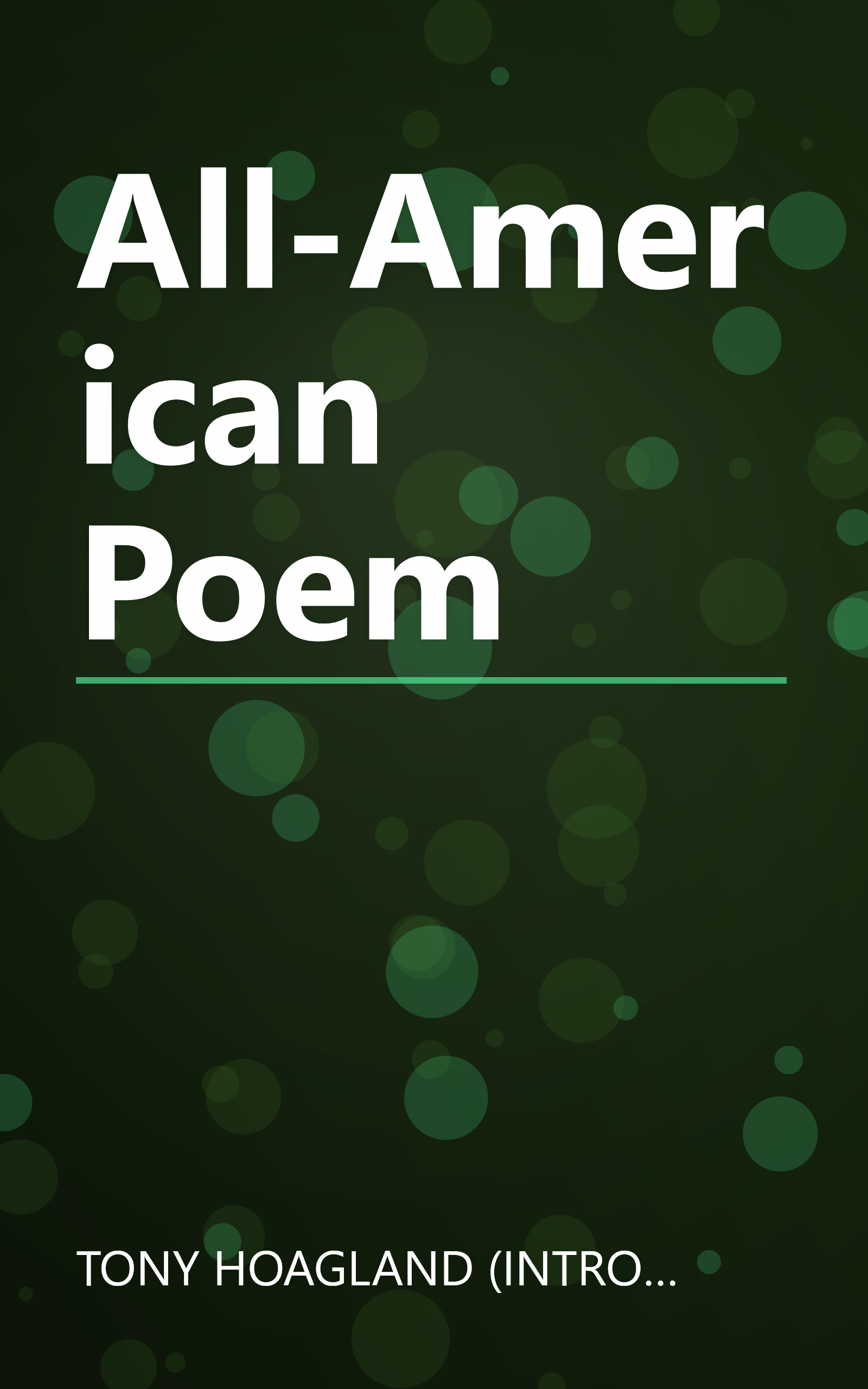 All-American Poem book cover