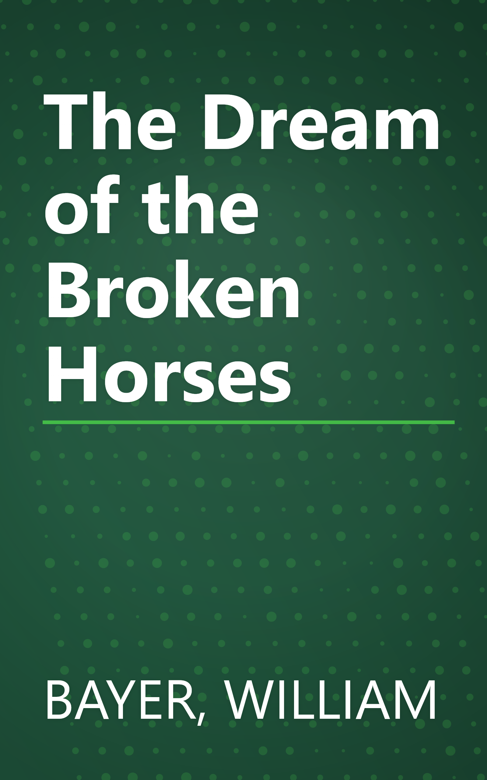 The Dream of the Broken Horses book cover