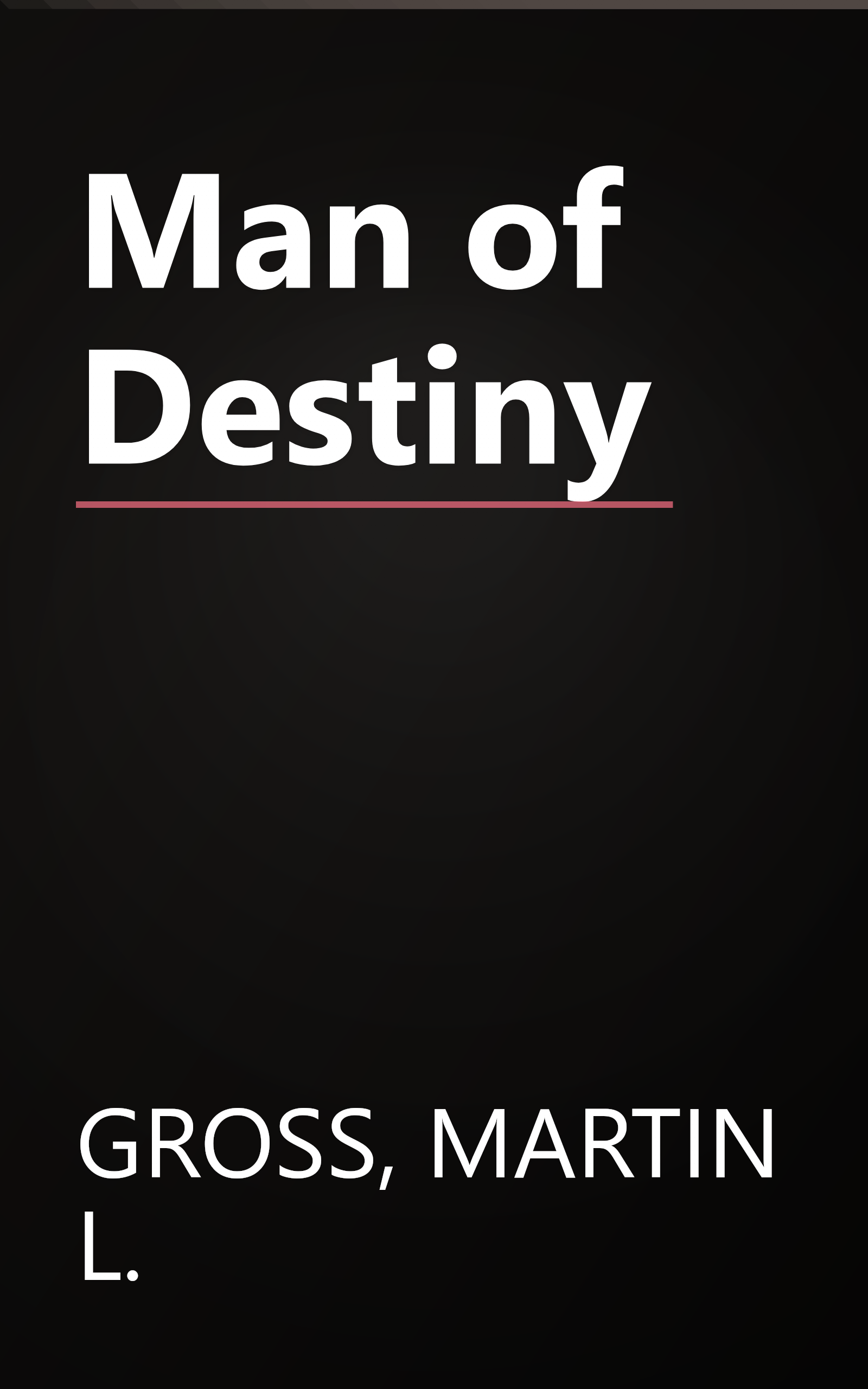 Man of Destiny book cover