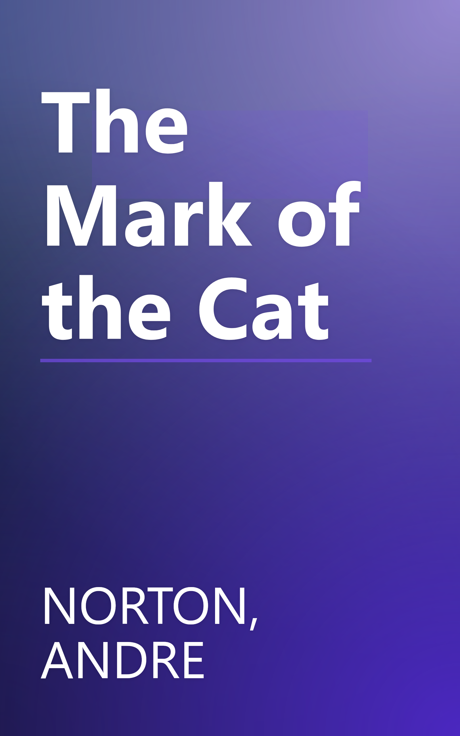 The Mark of the Cat book cover